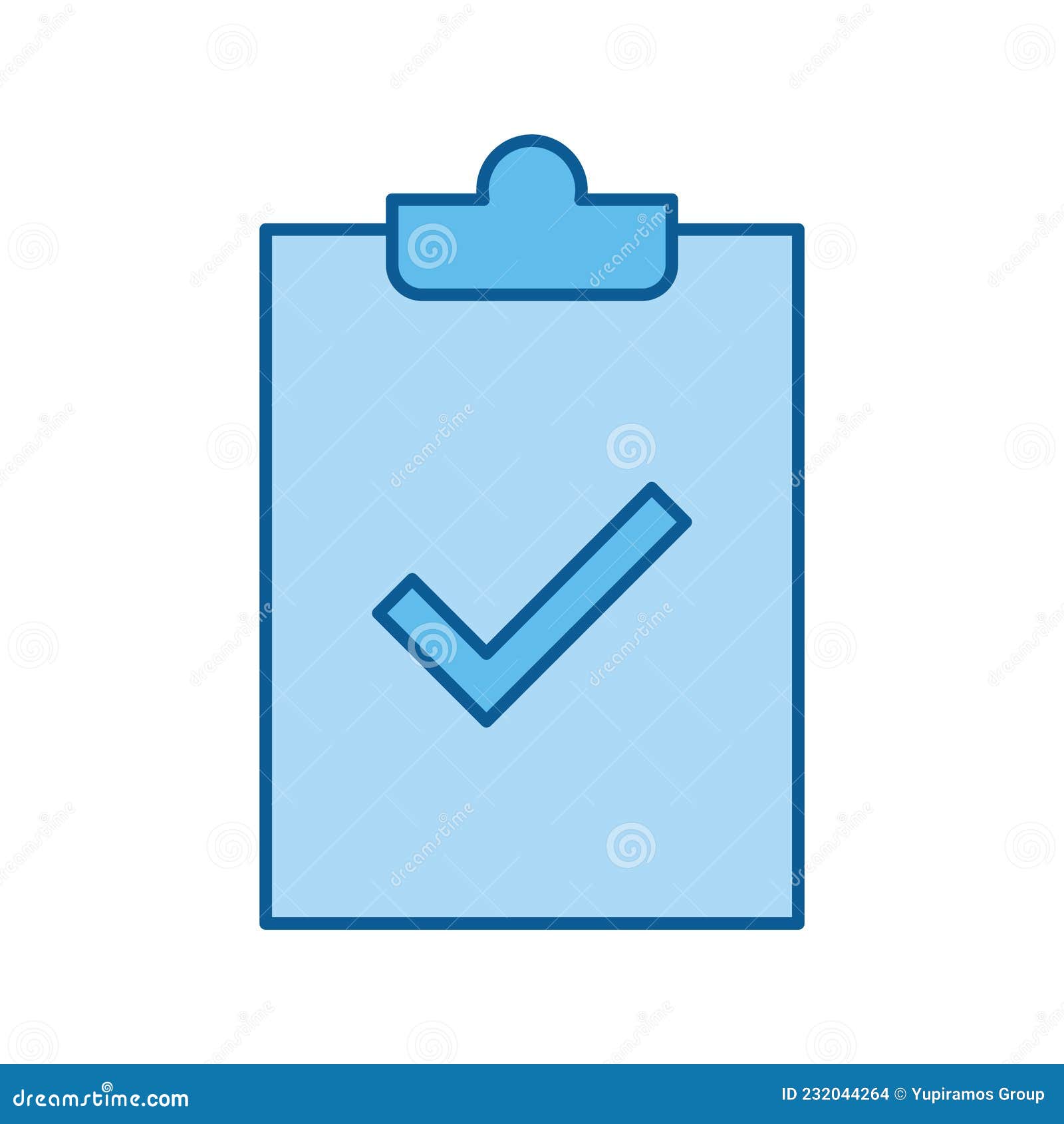 Clipboard check mark stock vector. Illustration of checkbox - 232044264