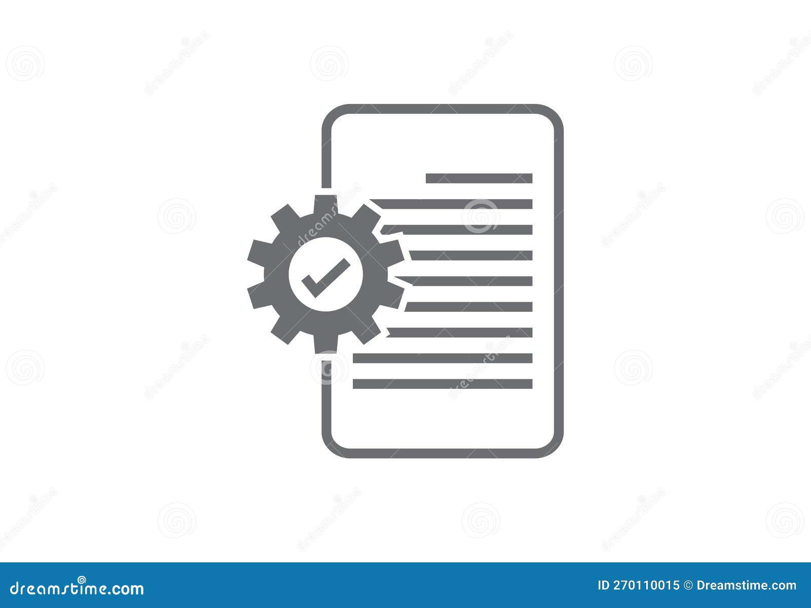 Clipboard and Check Mark Icon Stock Illustration - Illustration of ...