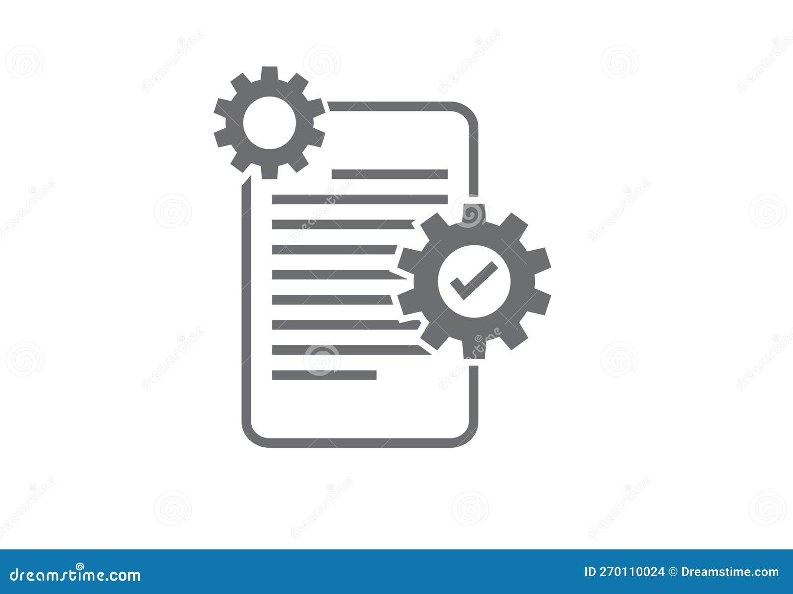 Clipboard and Check Mark Icon Stock Illustration - Illustration of font ...