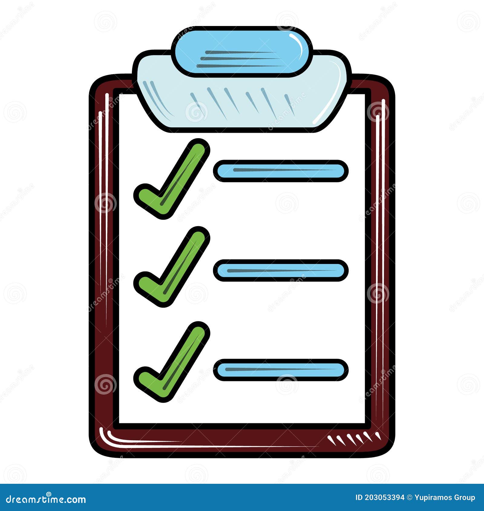 Clipboard Check Mark List Icon Isolated Style Stock Vector ... Clipboard Check Mark List Icon Isolated Style Stock Vector ...