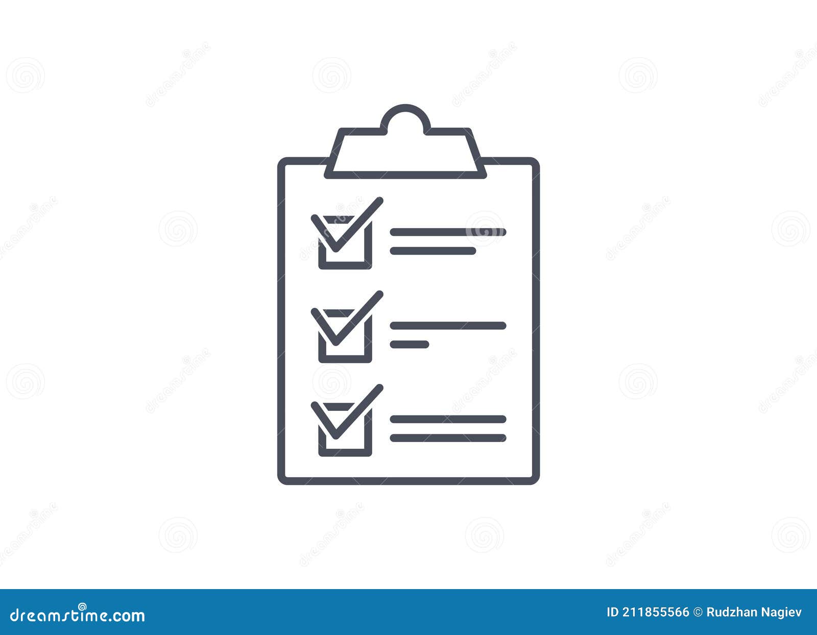 Clipboard with Check Marks or Ticks on a List Stock Vector ...