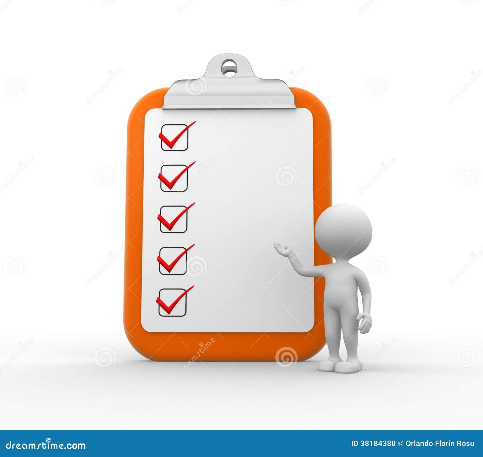 Clipboard With Checklist Cartoon Character Bring Information Board ...