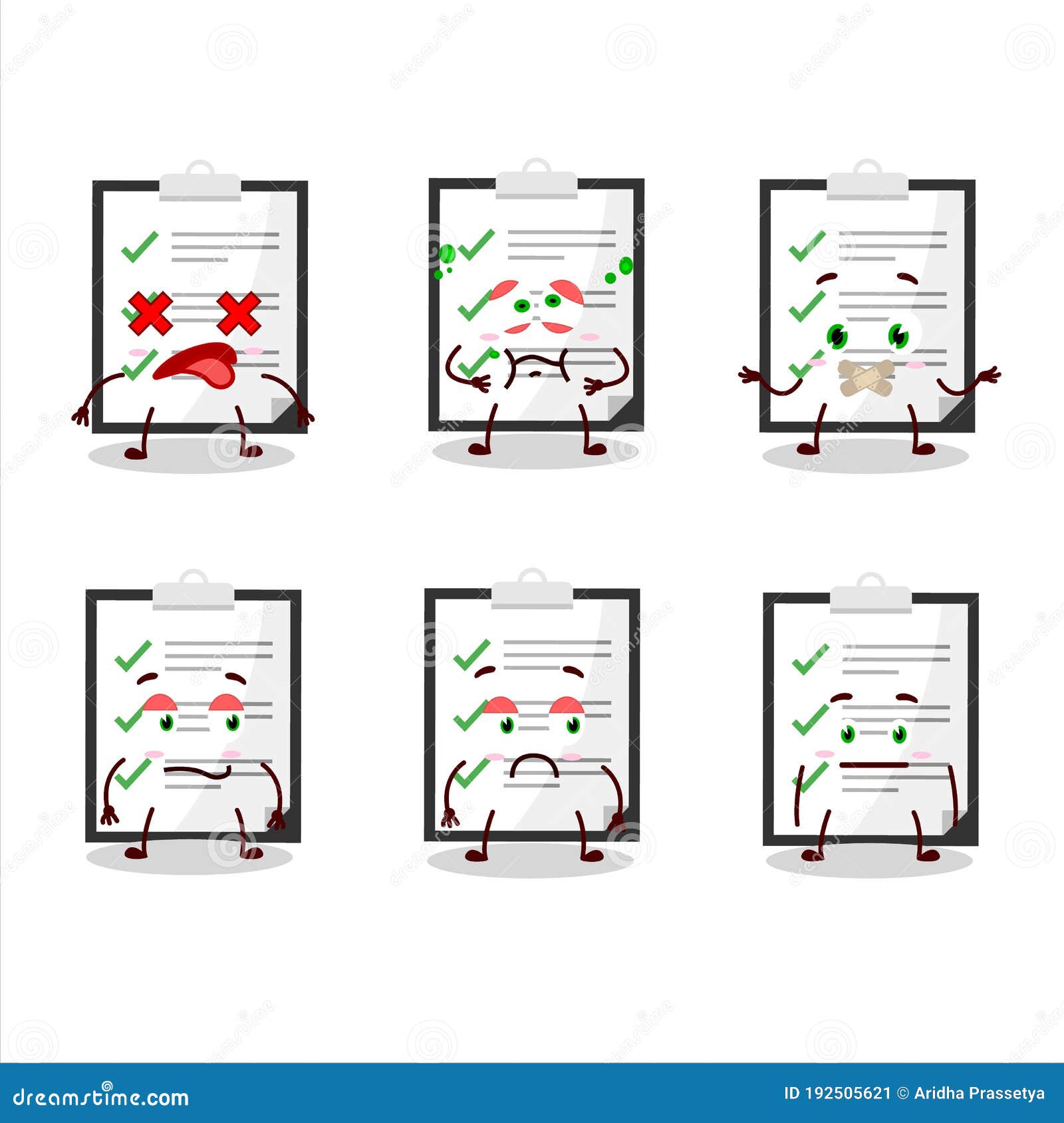 Checklist Cartoon In Character With Nope Expression | CartoonDealer.com ...