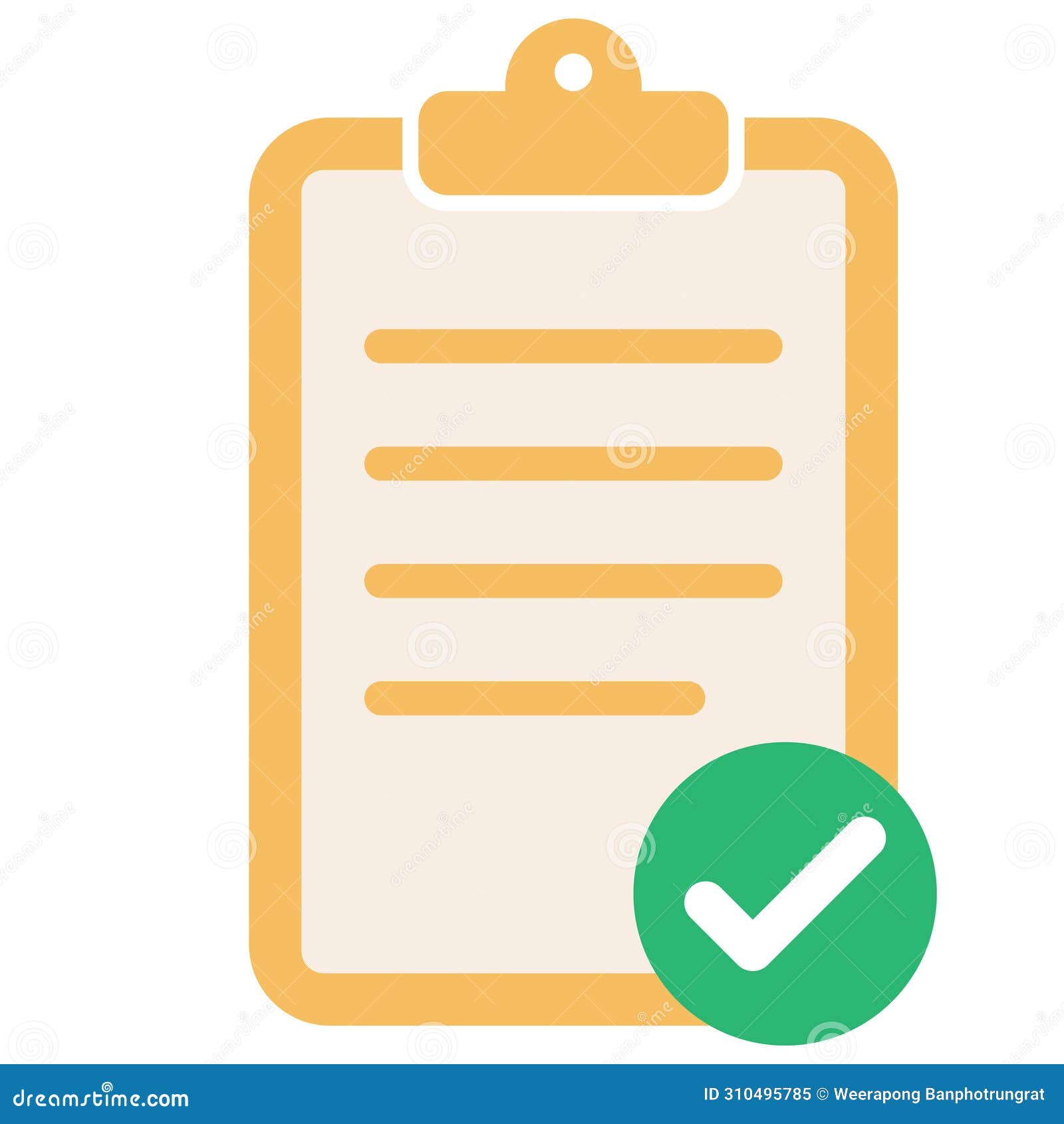 Clipboard with Checklist Icon. Survey Form and Questionnaire Paper for ...