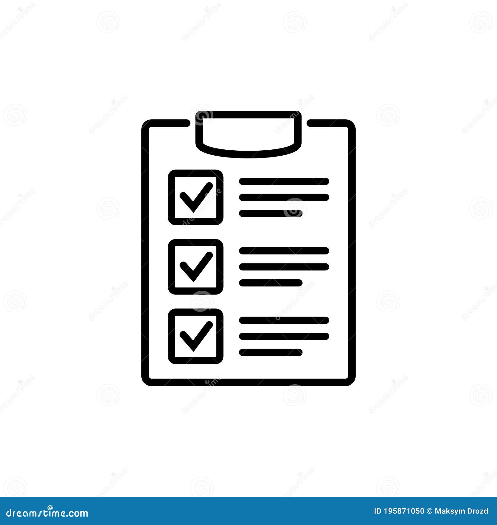 Checklist Icon. Document With Green Ticks Checkmarks. Checklist And Pen ...