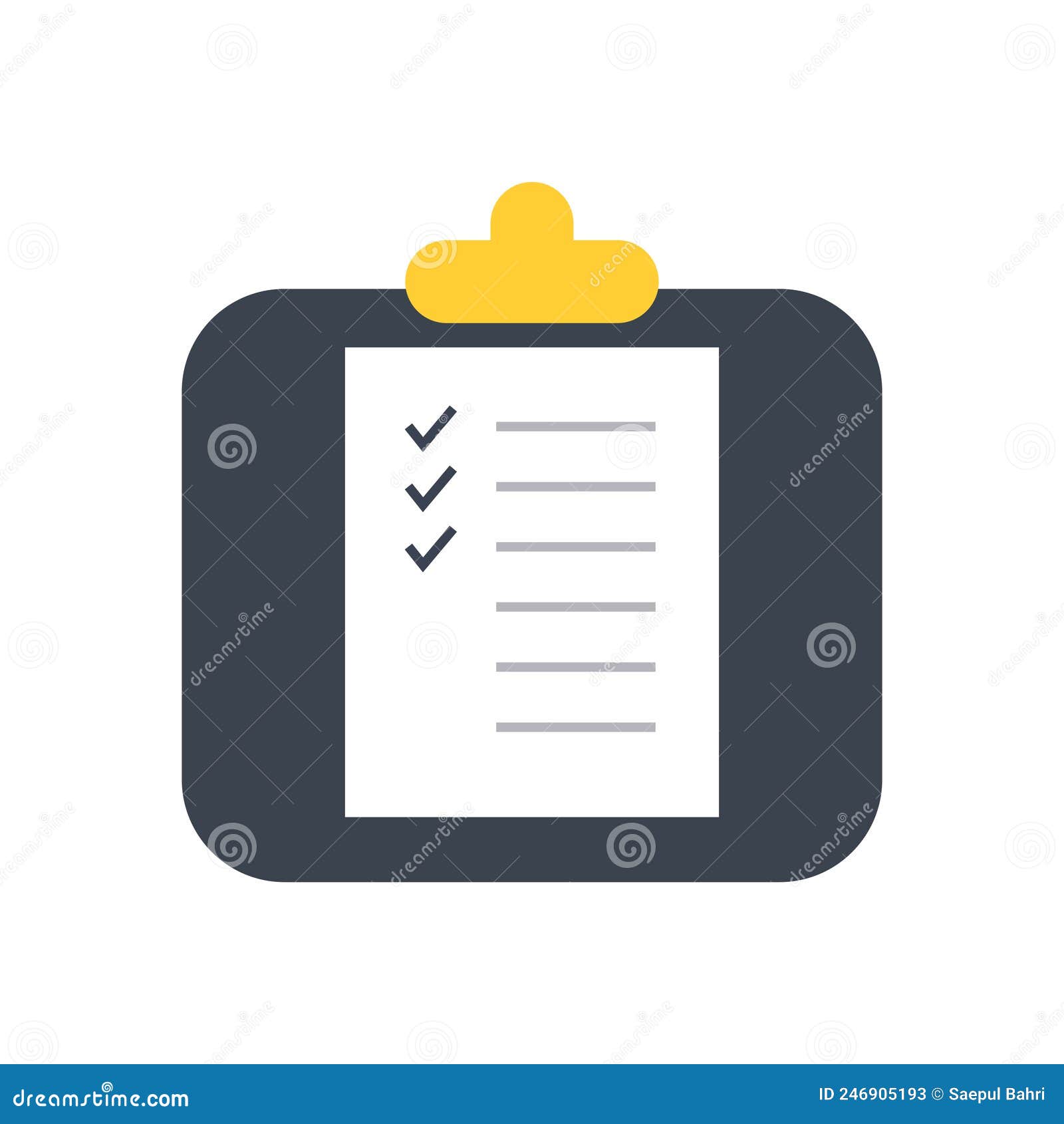 Clipboard with Checklist Icon. To Do List Symbol Stock Vector ...