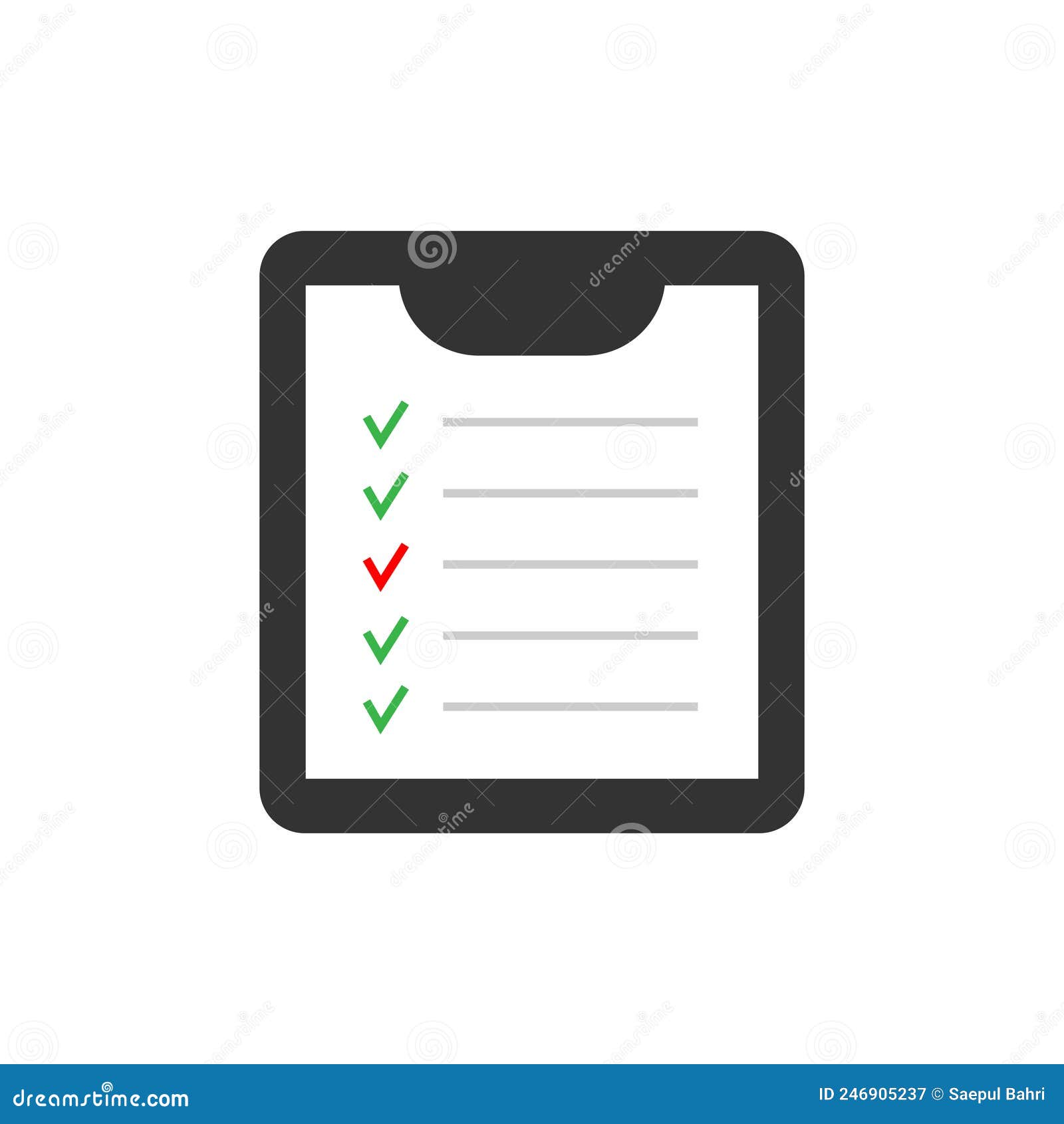 Clipboard with Checklist Icon. To Do List Symbol Stock Vector ...