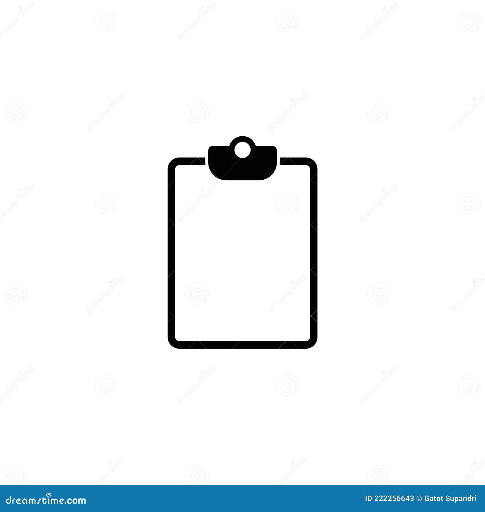 Clipboard with Checklist Icon Vector Logo Design Template Stock Vector ...