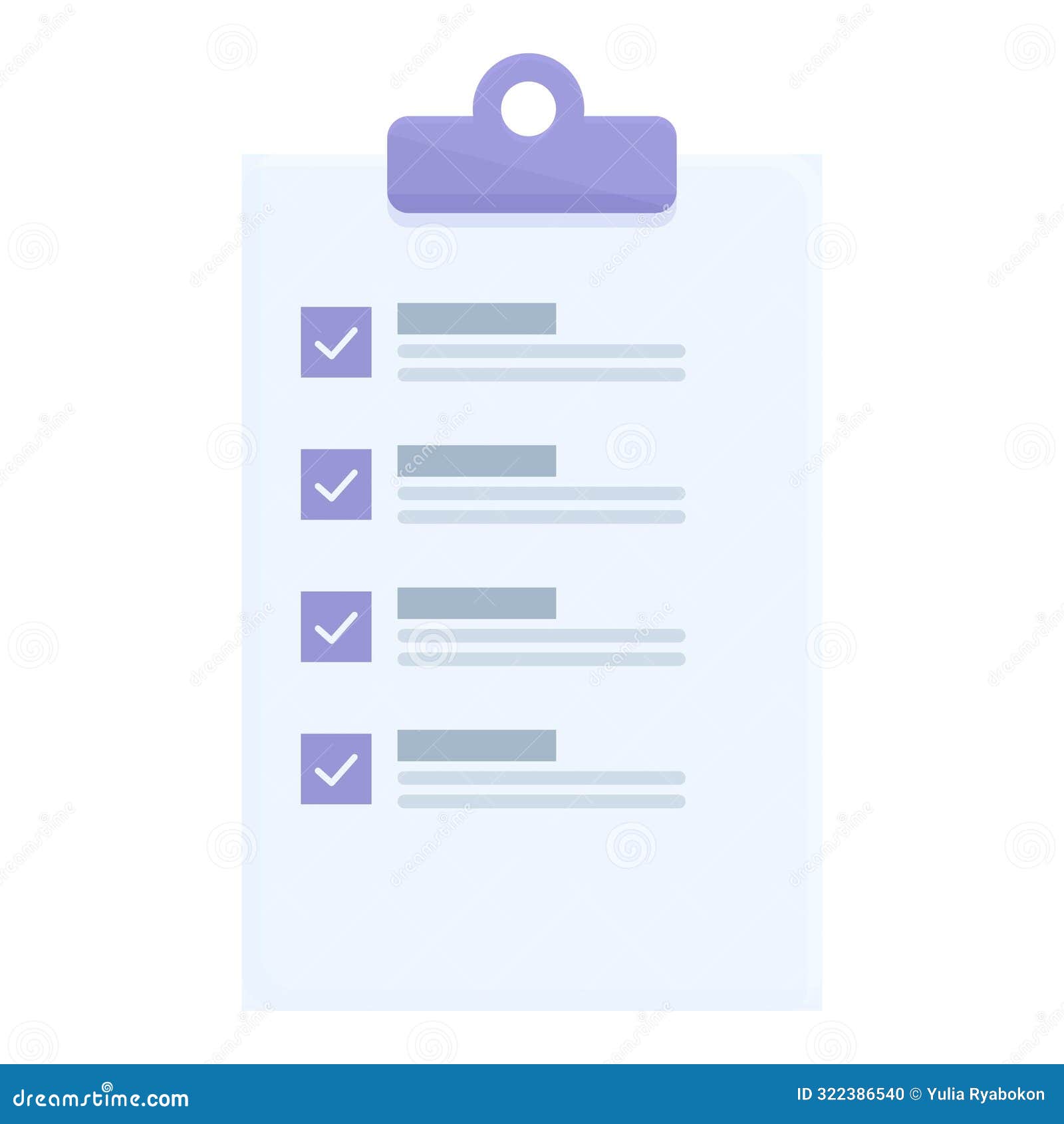 Clipboard with Checklist Showing Completed Tasks Icon Stock Vector ...