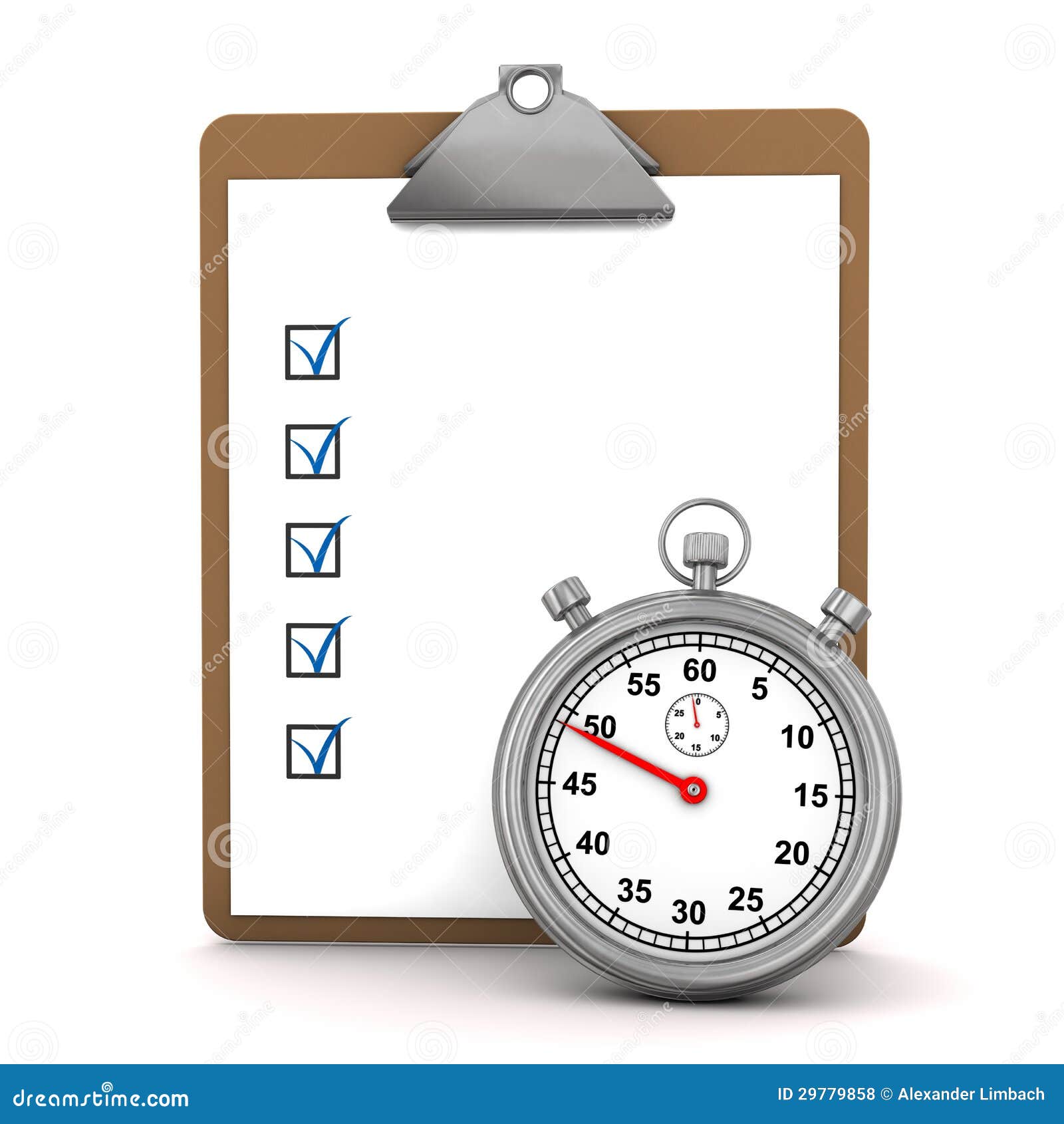 Checklist Stopwatch Royalty-Free Stock Image | CartoonDealer.com #29779858