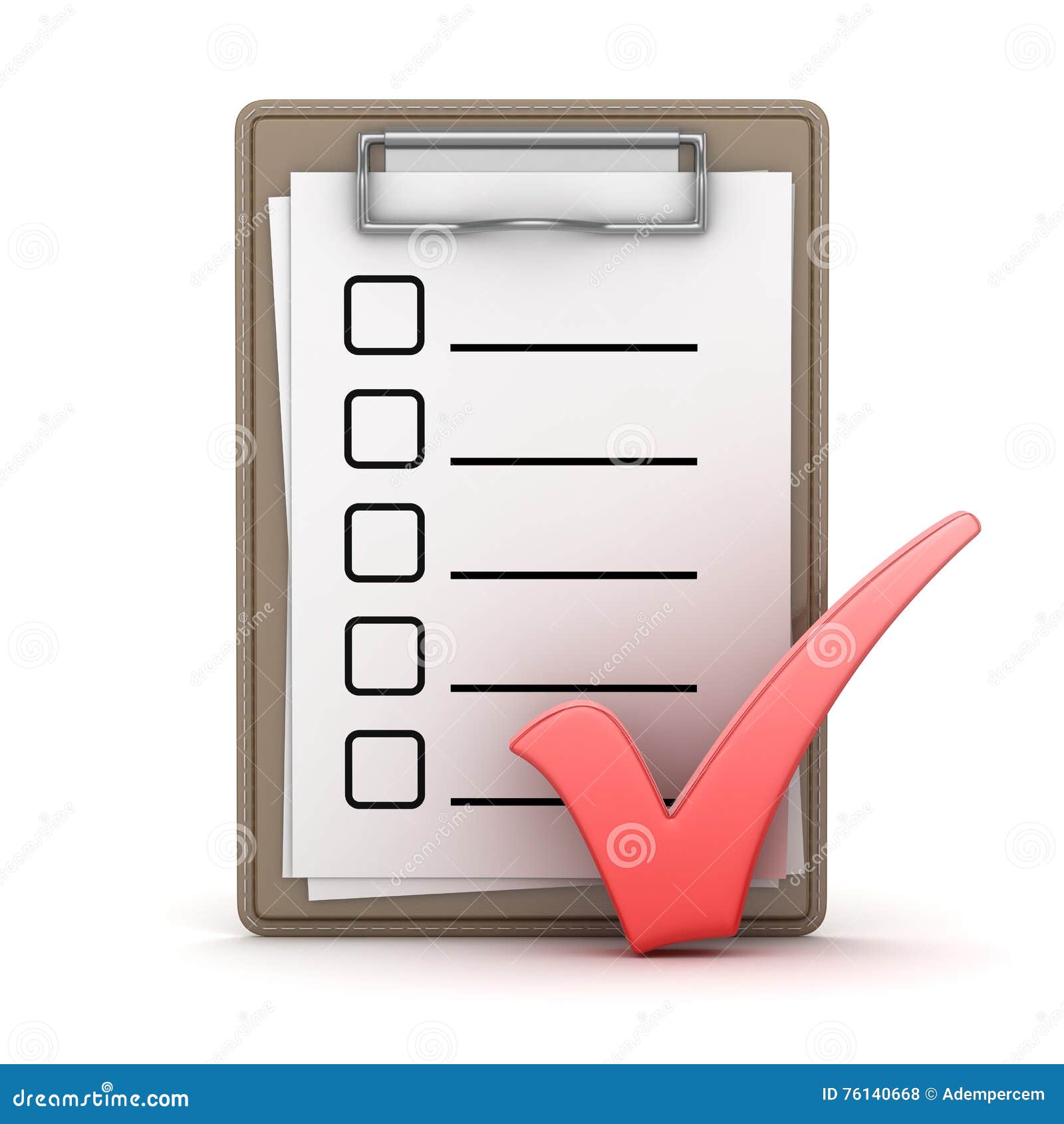 Clipboard with checkmark stock illustration. Illustration of concept ...