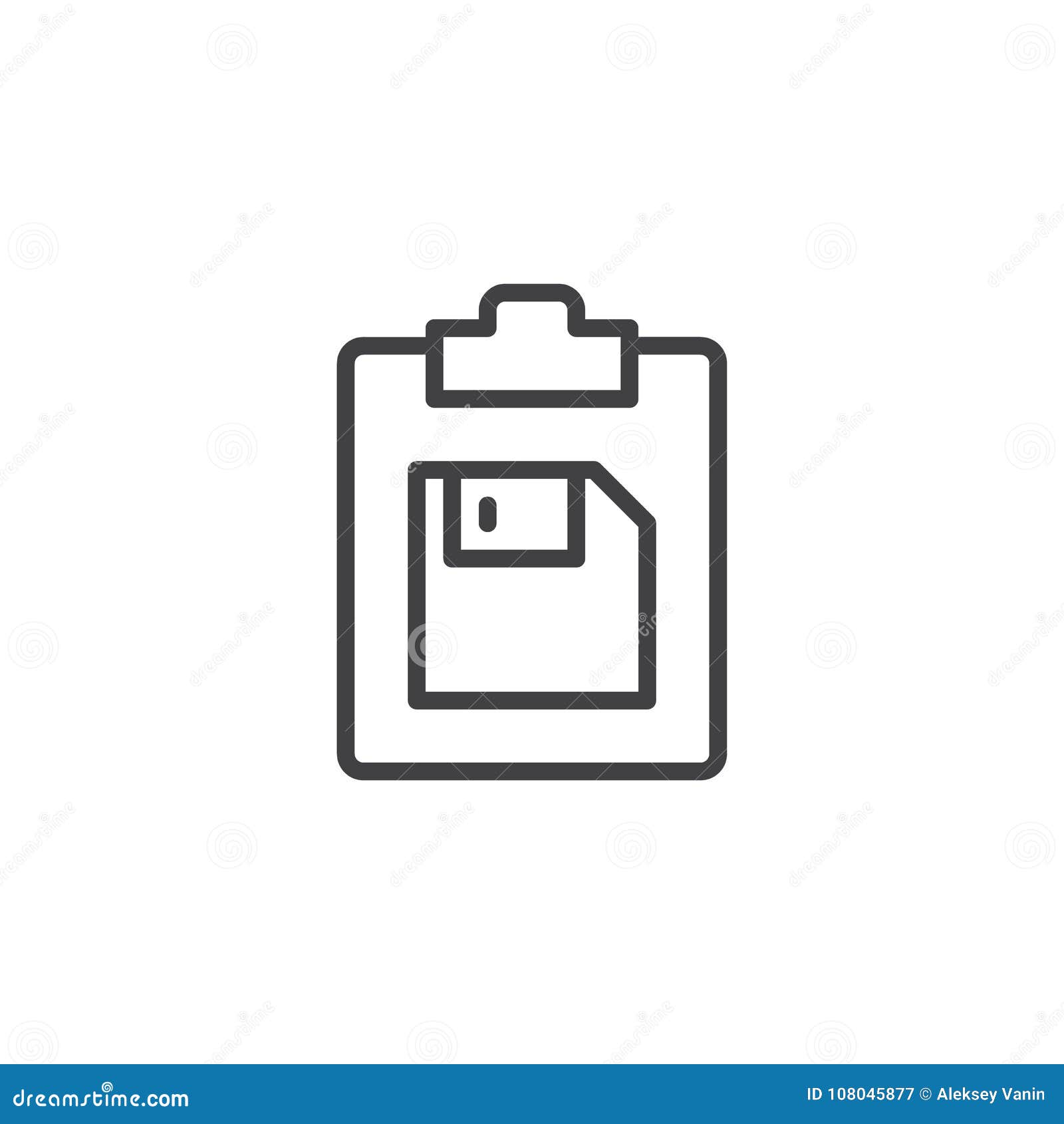 Clipboard and Floppy Disk Line Icon Stock Vector - Illustration of disk ... Clipboard and Floppy Disk Line Icon Stock Vector - Illustration of disk ...