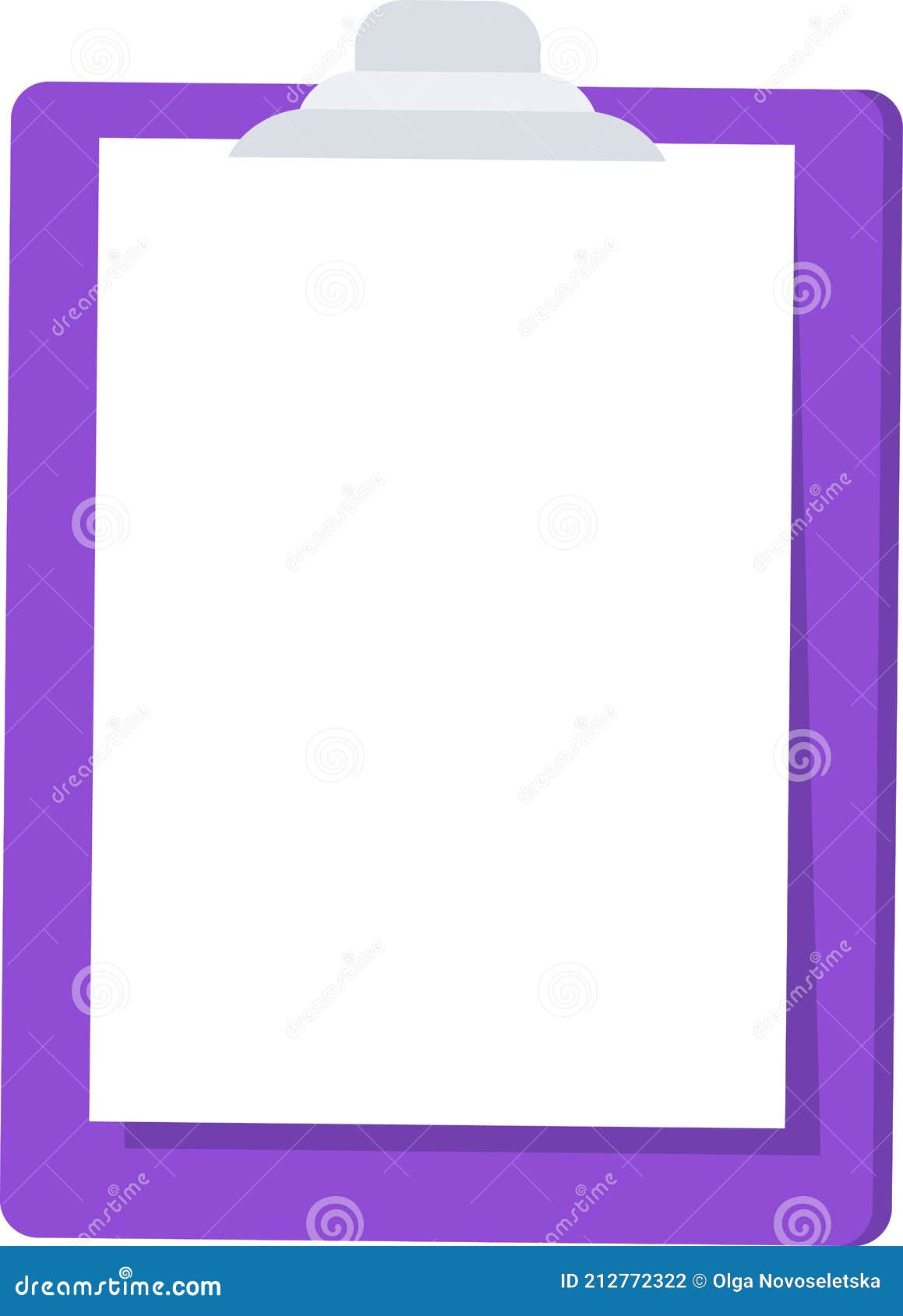 Clipboard Folder Icon. Stationery Flat Vector Illustration. Stock ...