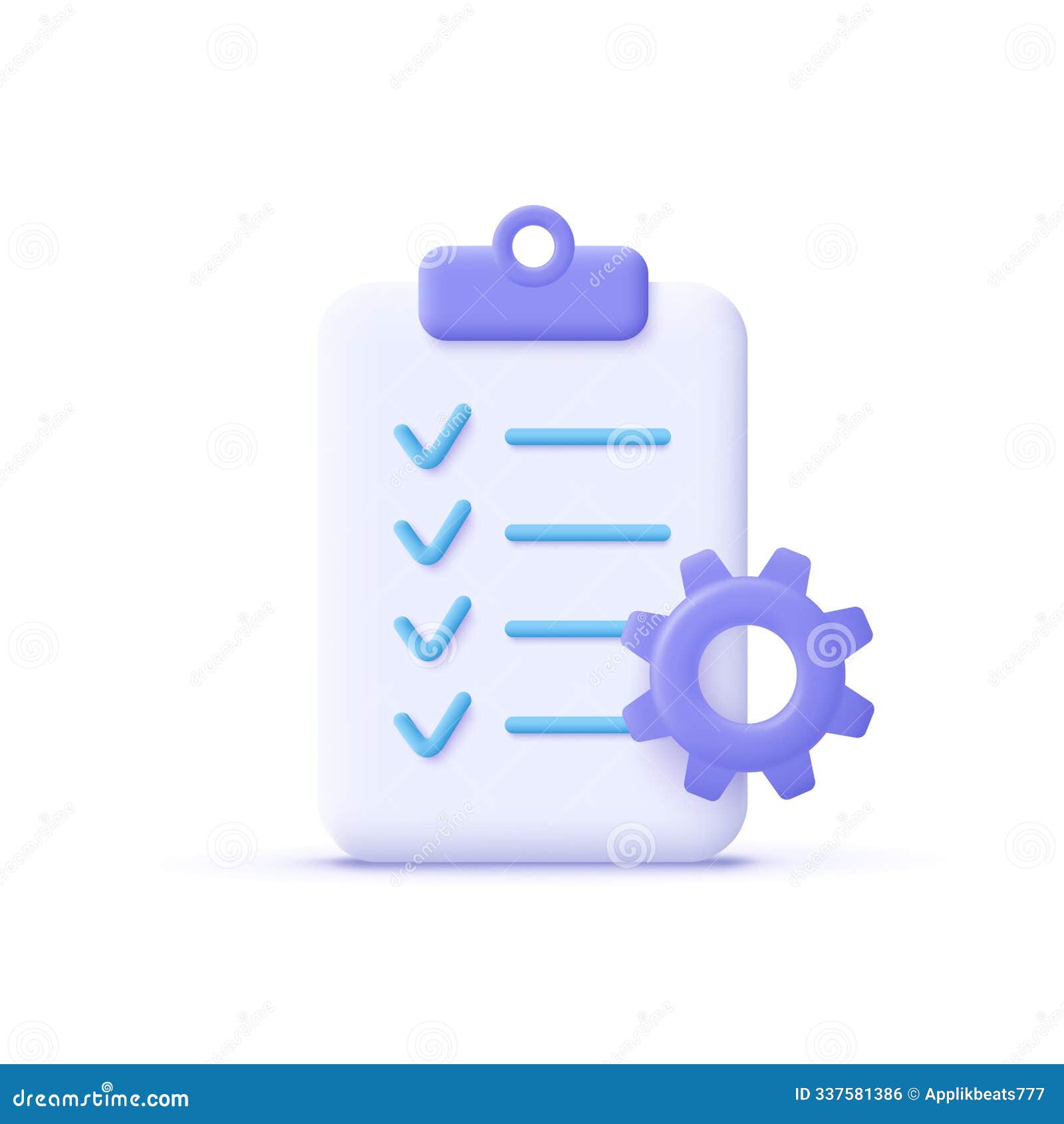 Clipboard and Gear Icon. Project Management, Software Development ...