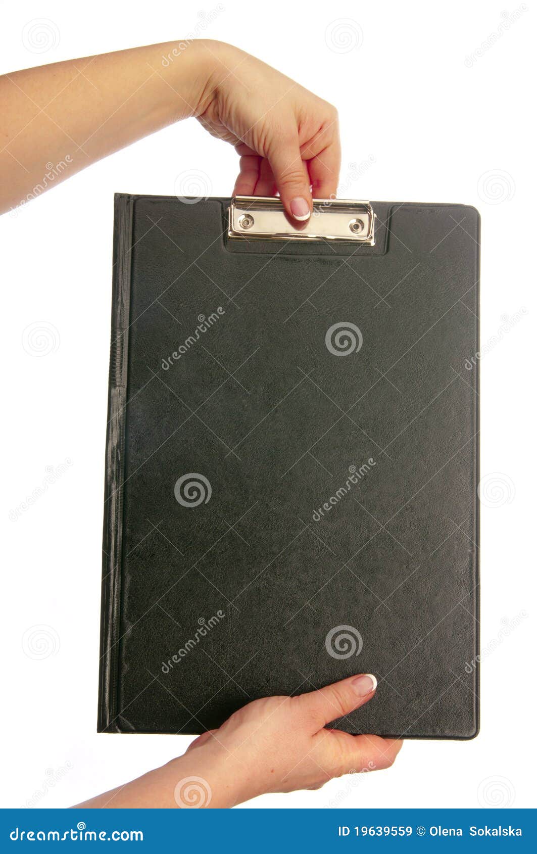 Clipboard in hand stock image. Image of clipboard, paperwork - 19639559