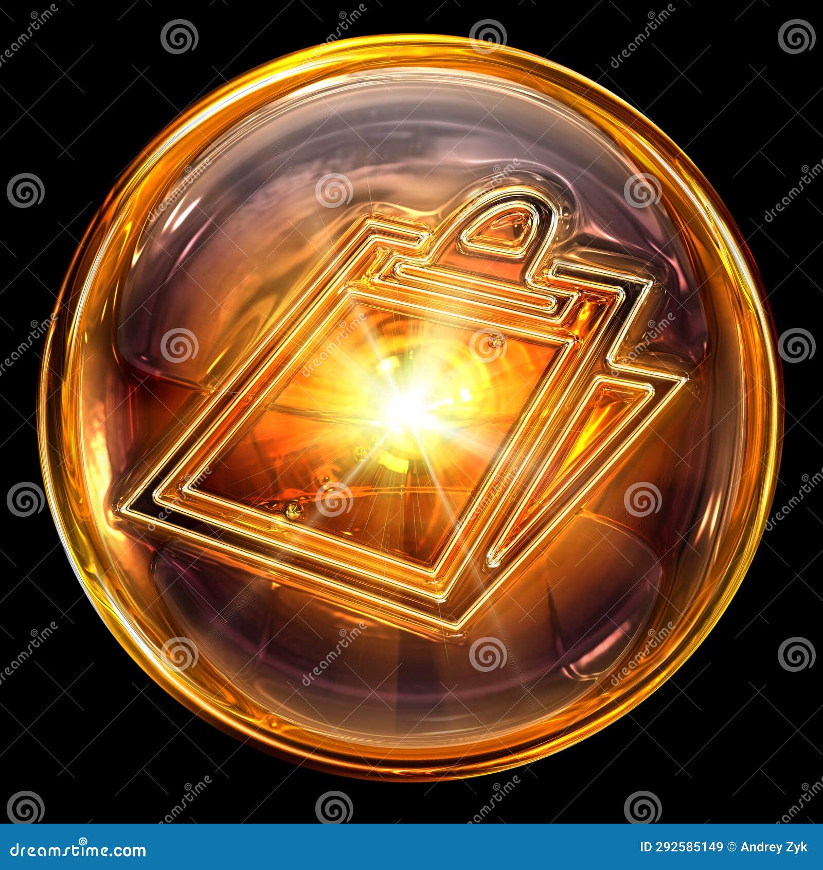 Clipboard icon amber gold stock illustration. Illustration of black ...