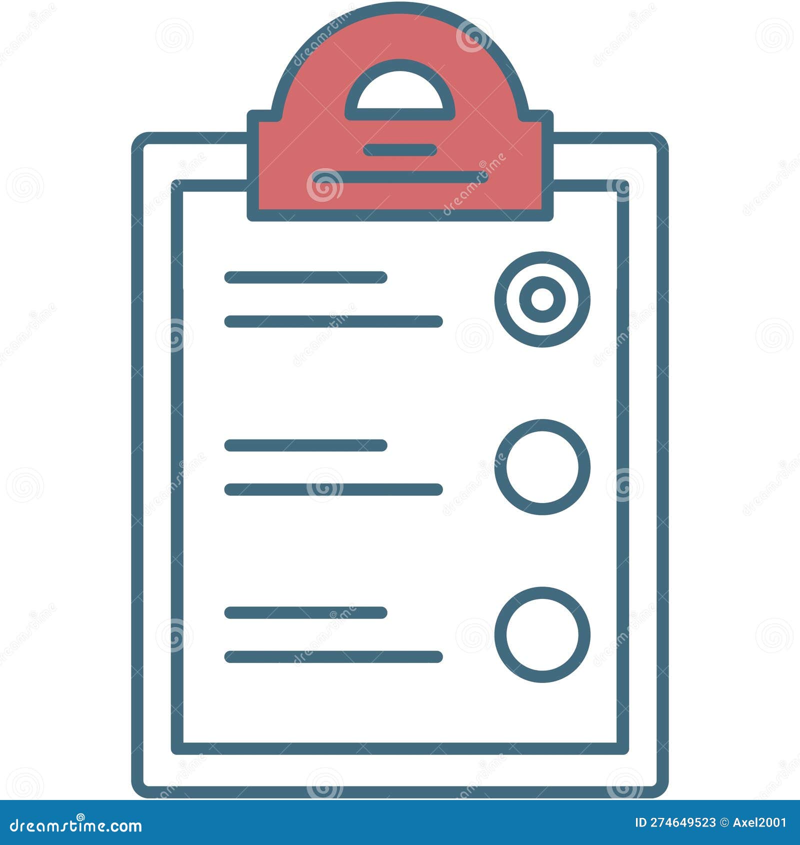 Clipboard Icon Flat Vector Check List Form Stock Vector - Illustration ...