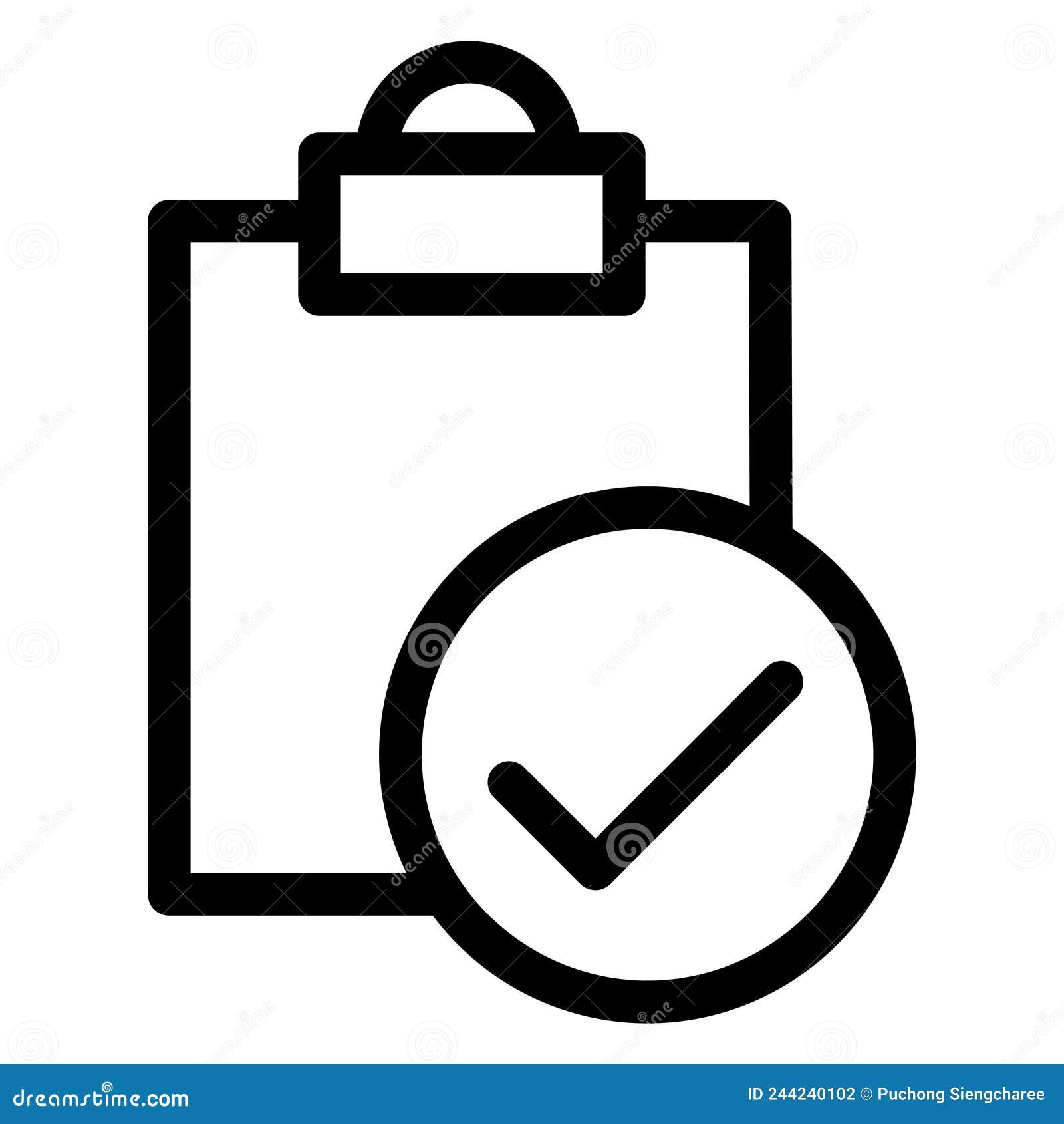 Task Done. Signed Approved Document Icon Stock Vector - Illustration of ...