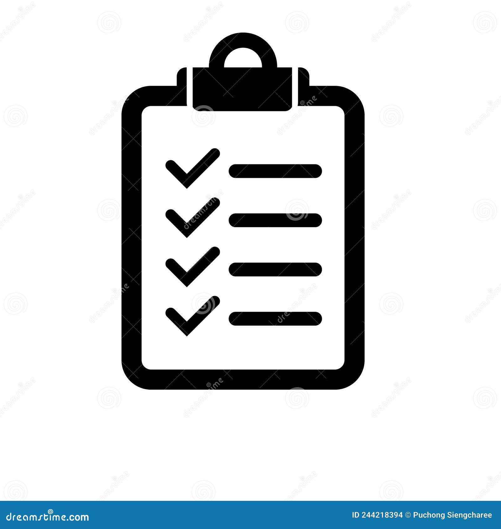 Tasks. Clipboard icon stock vector. Illustration of symbol - 244218394