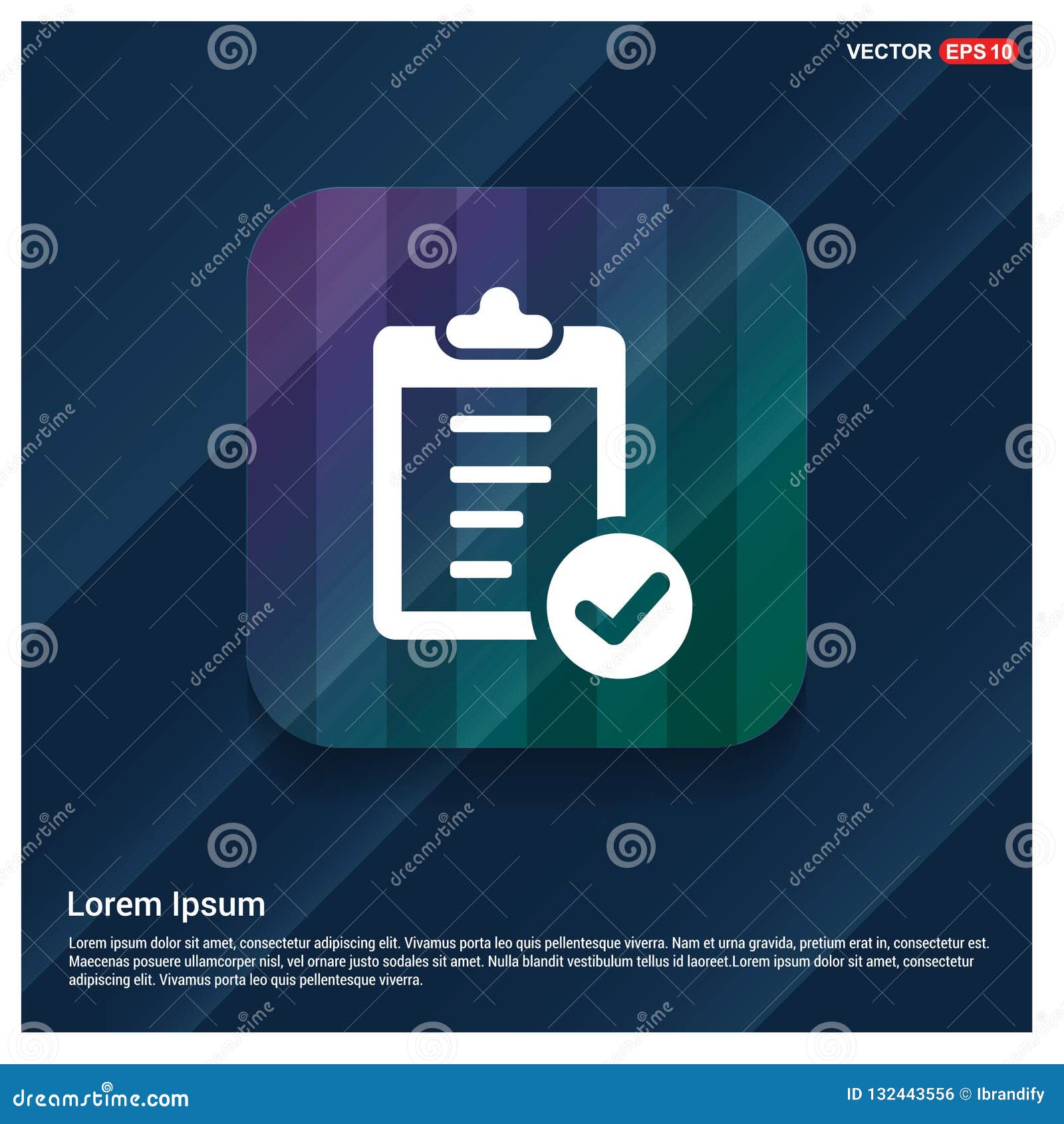 Clipboard Icon stock vector. Illustration of notebook - 132443556