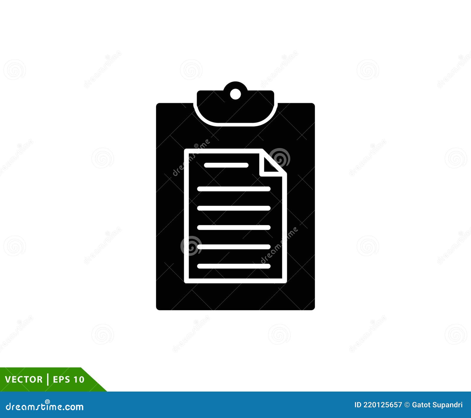 Clipboard Icon Vector Logo Design Template Stock Vector - Illustration ...