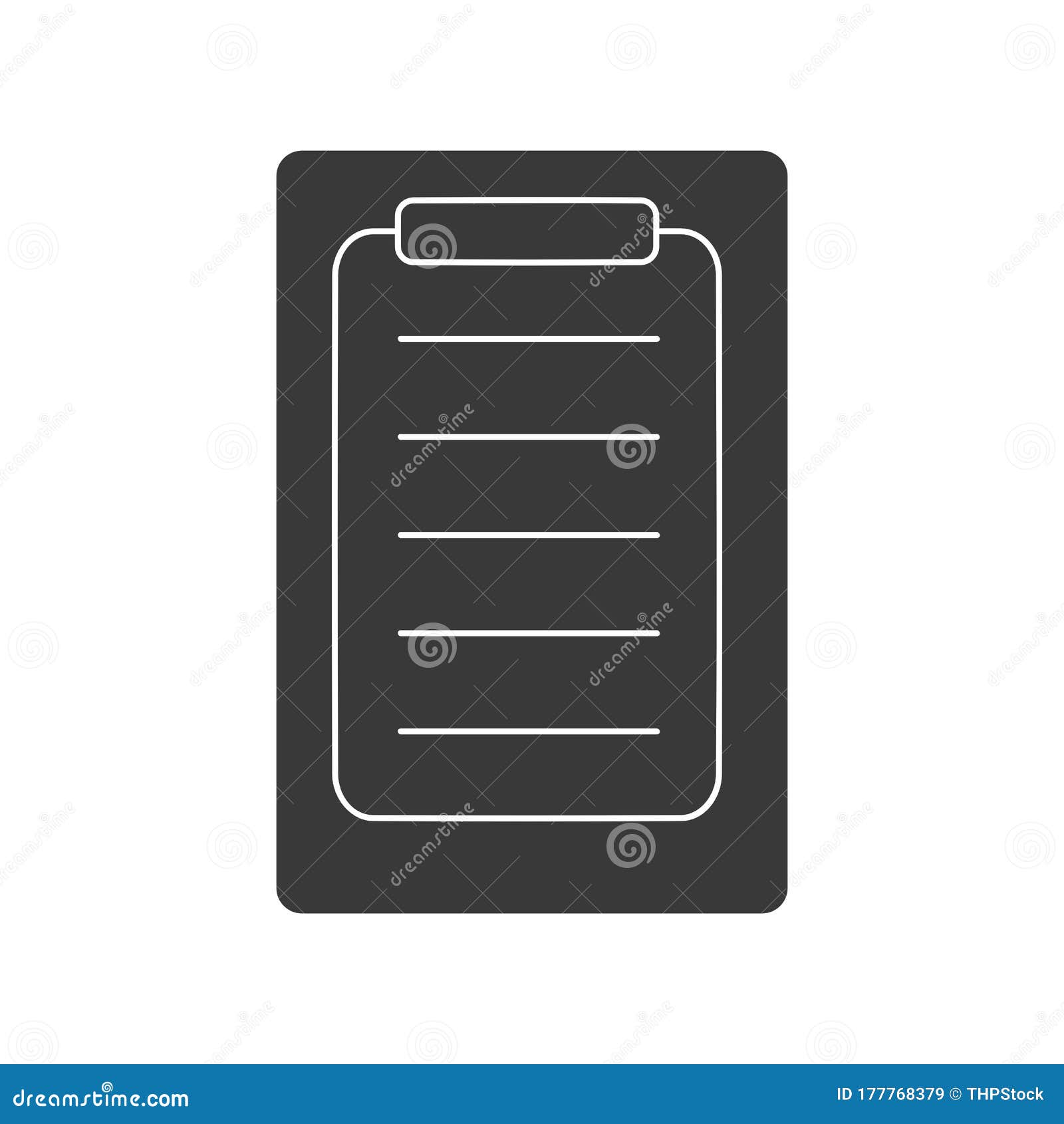 Clipboard Icon Vector stock vector. Illustration of note - 177768379