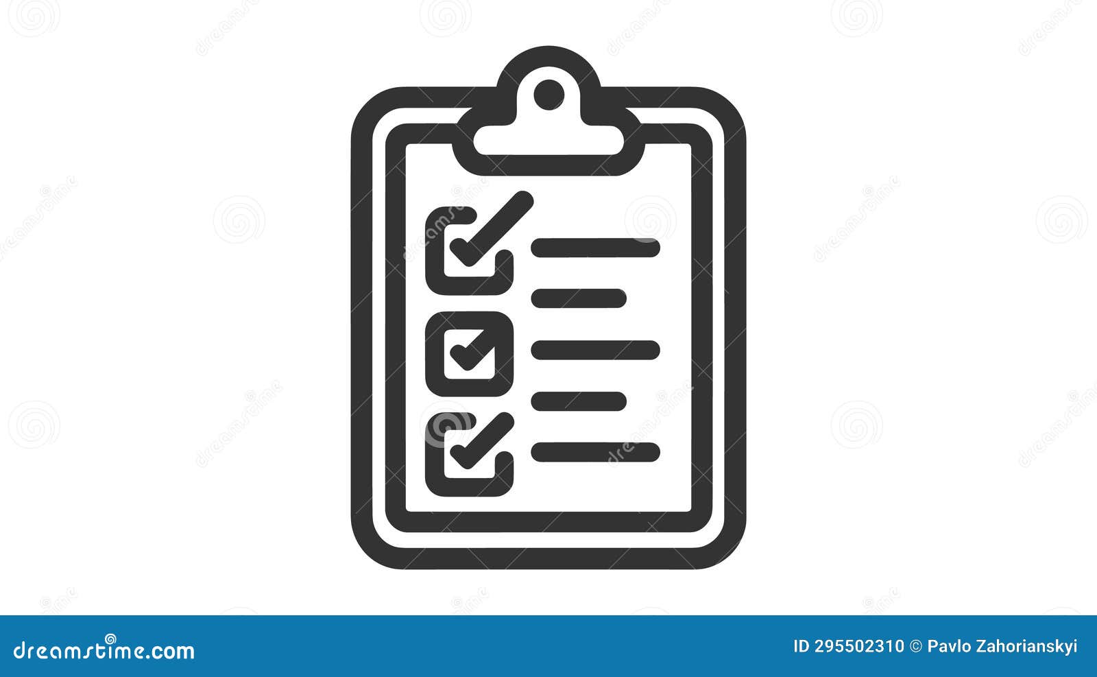 Clipboard Icon Vector. Task Line Icon Symbol Vector Illustration. Stock ...