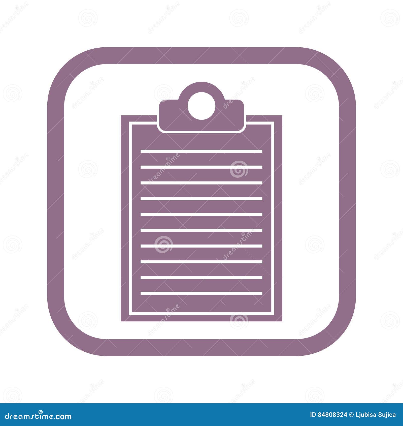 Clipboard icons set stock vector. Illustration of page - 84808324