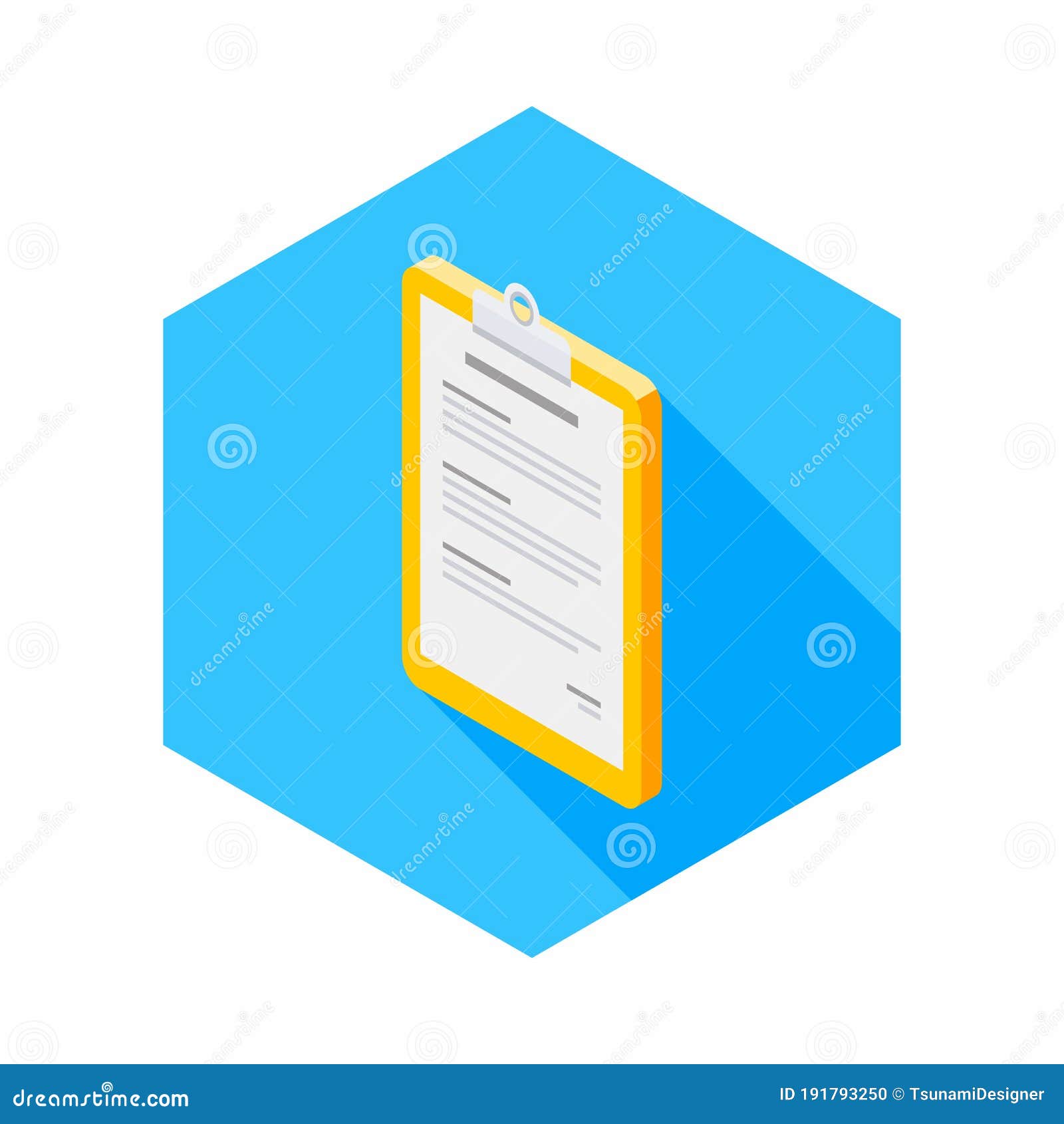 Clipboard Isometric Left View Icon Vector Isometric Stock Vector ...
