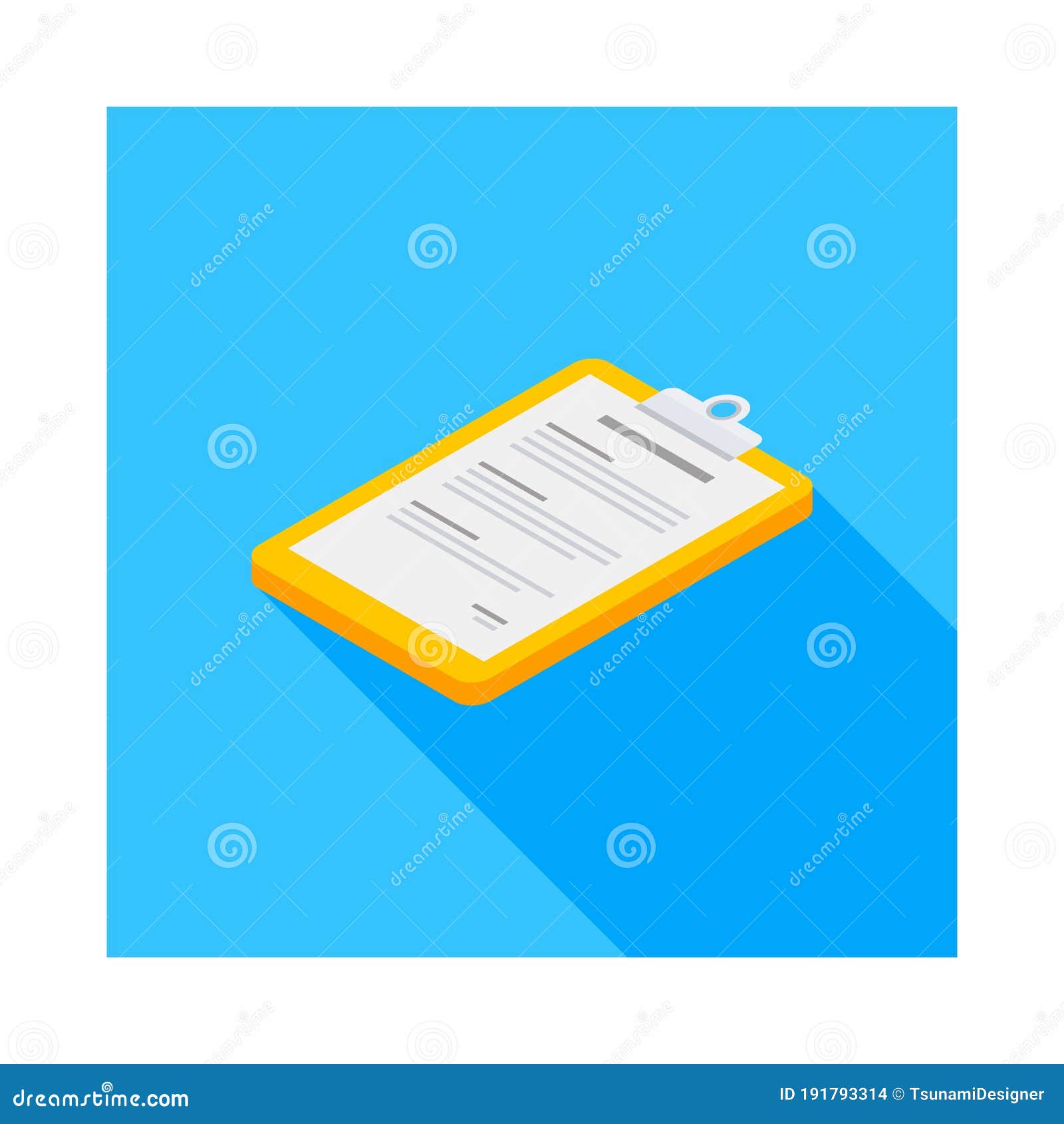 Clipboard Isometric Left View Icon Vector Isometric Stock Vector ...