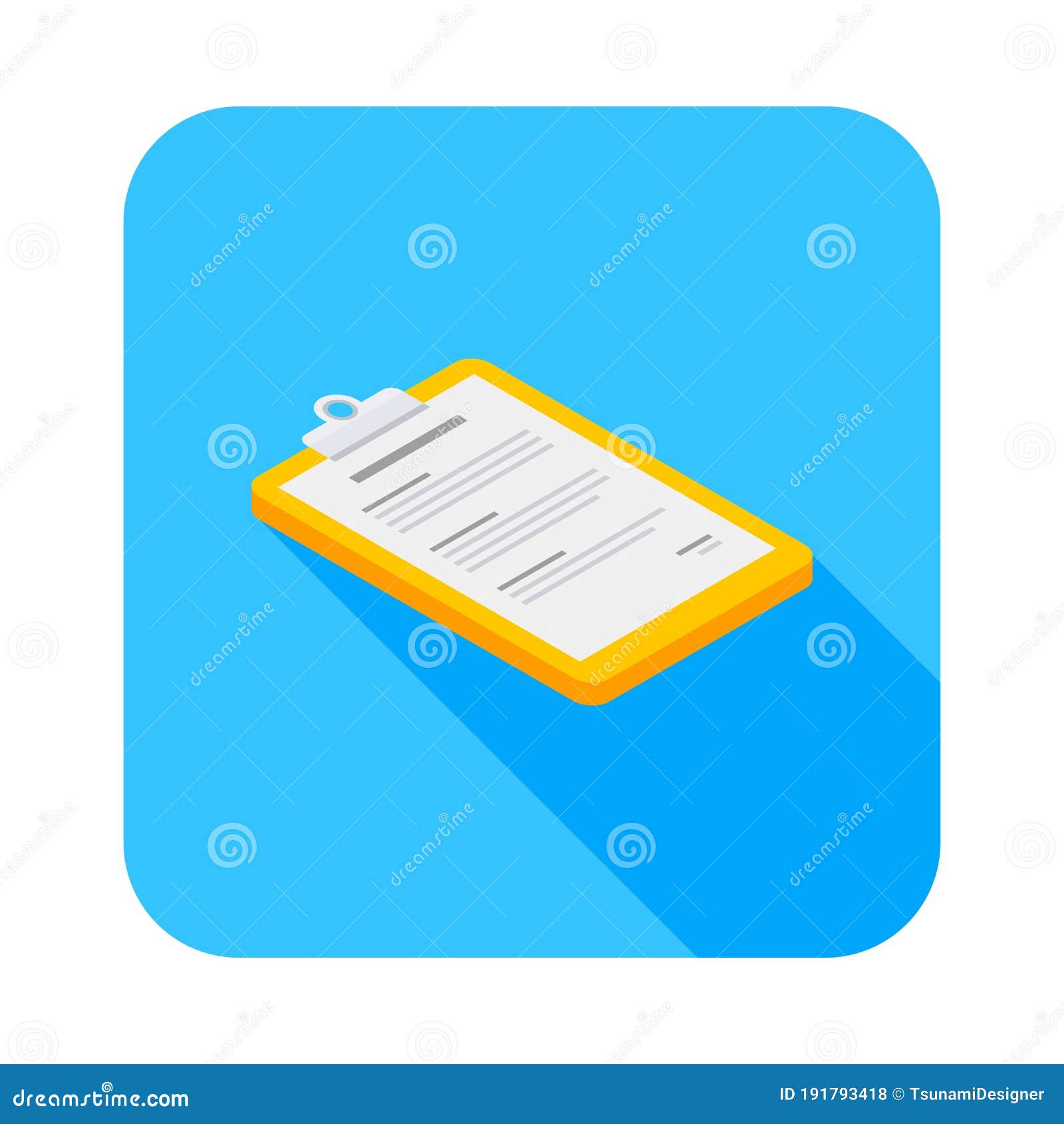 Clipboard Isometric Right View Icon Vector Isometric Stock Vector ...