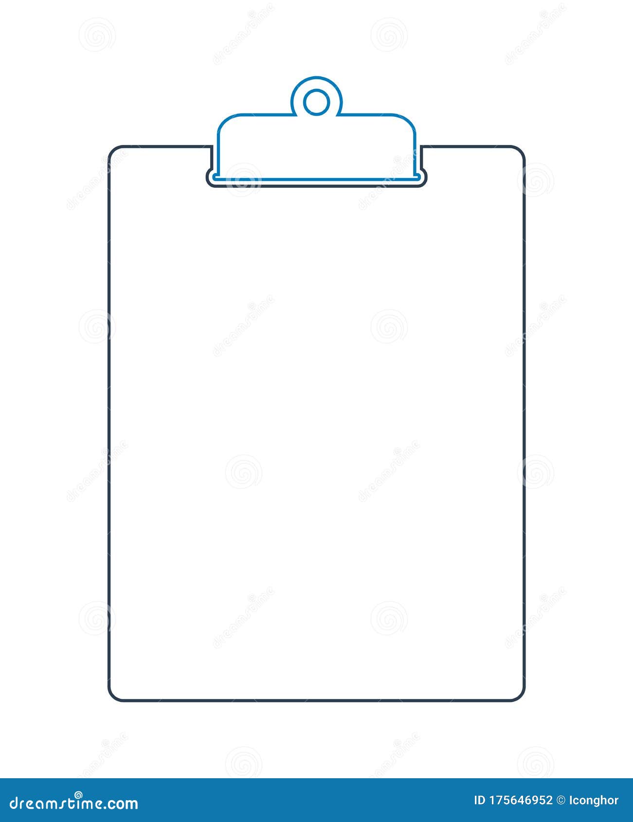 Clipboard line Icon. stock vector. Illustration of clipboard - 175646952