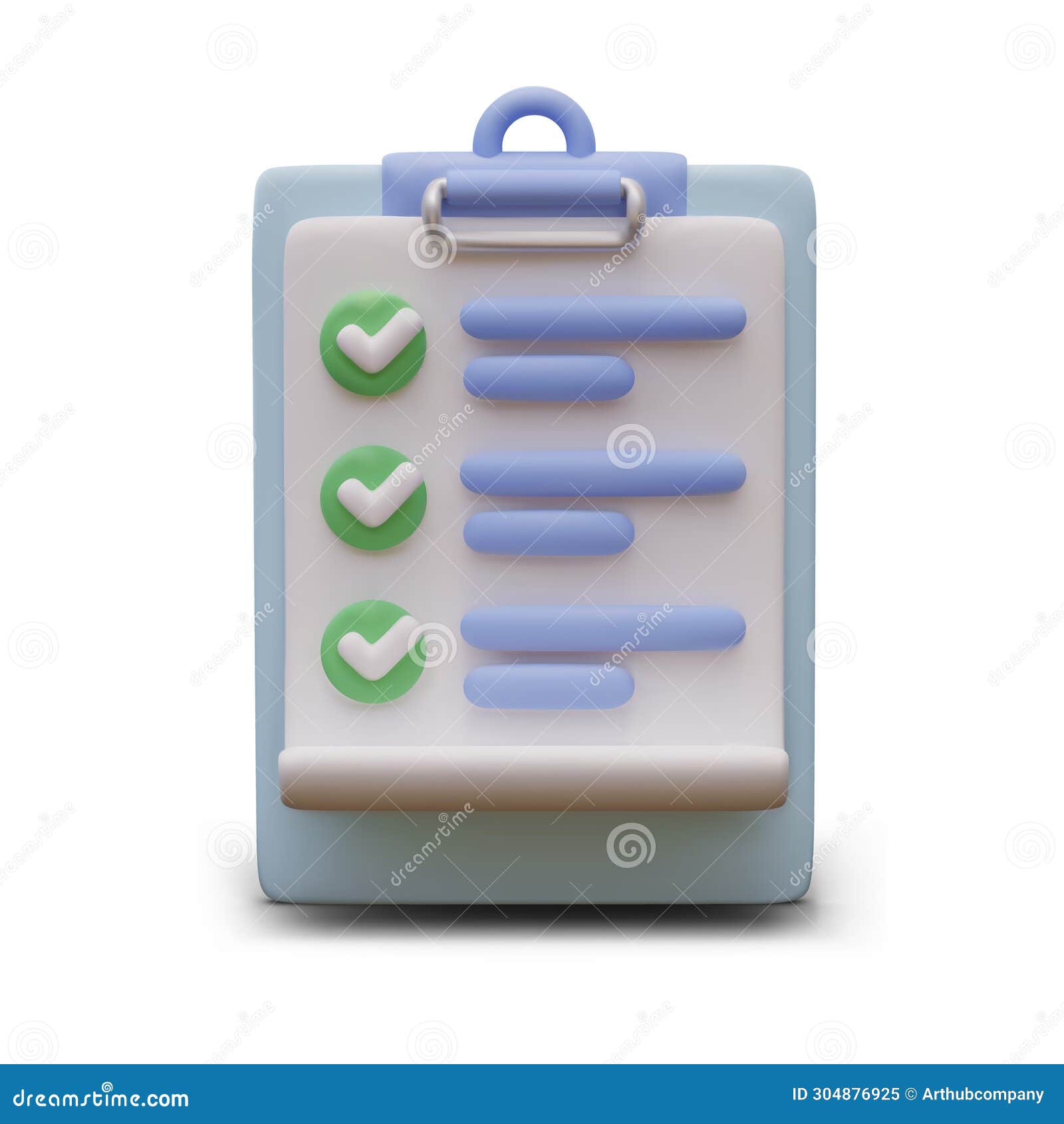 Clipboard with List in Realistic Style. Isolated Vector Model, Closeup ...