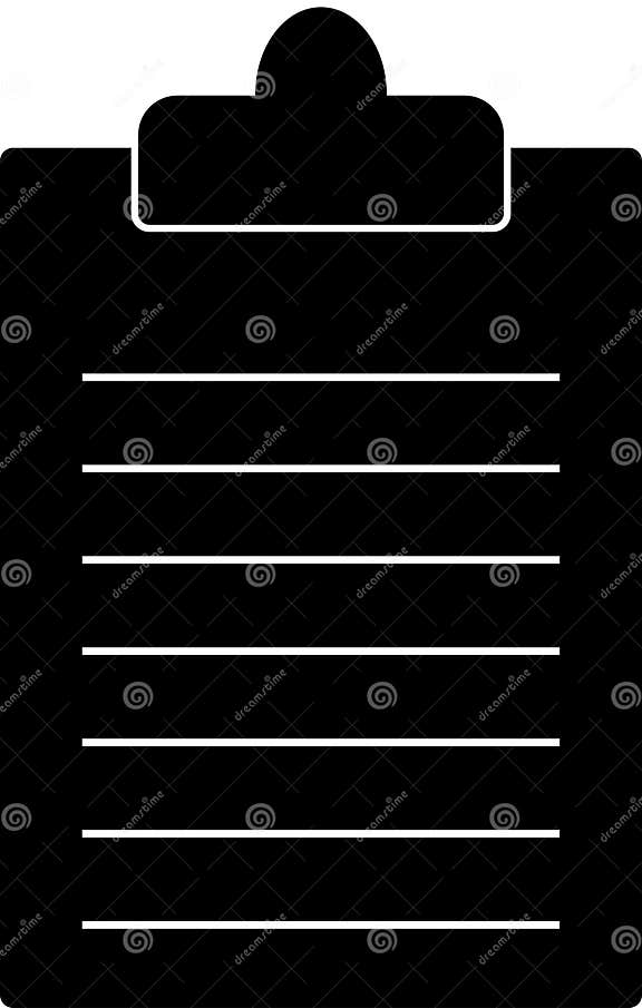 Clipboard with Note Book Icon, Black Clipboard, Notepad Board, Portable ...