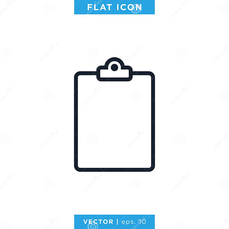 Clipboard Paper Icon Vector Design Template Stock Vector - Illustration ...
