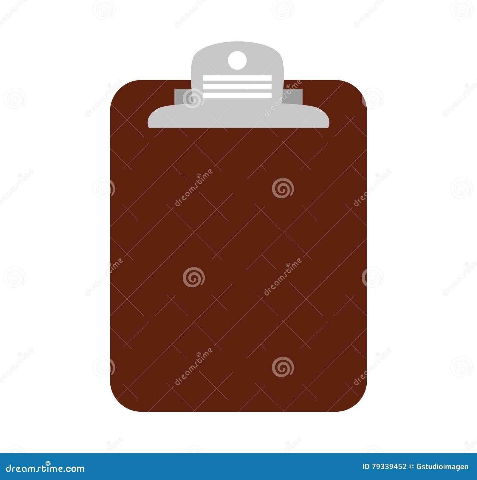 Clipboard Paper Order Isolated Icon Stock Illustration - Illustration ...