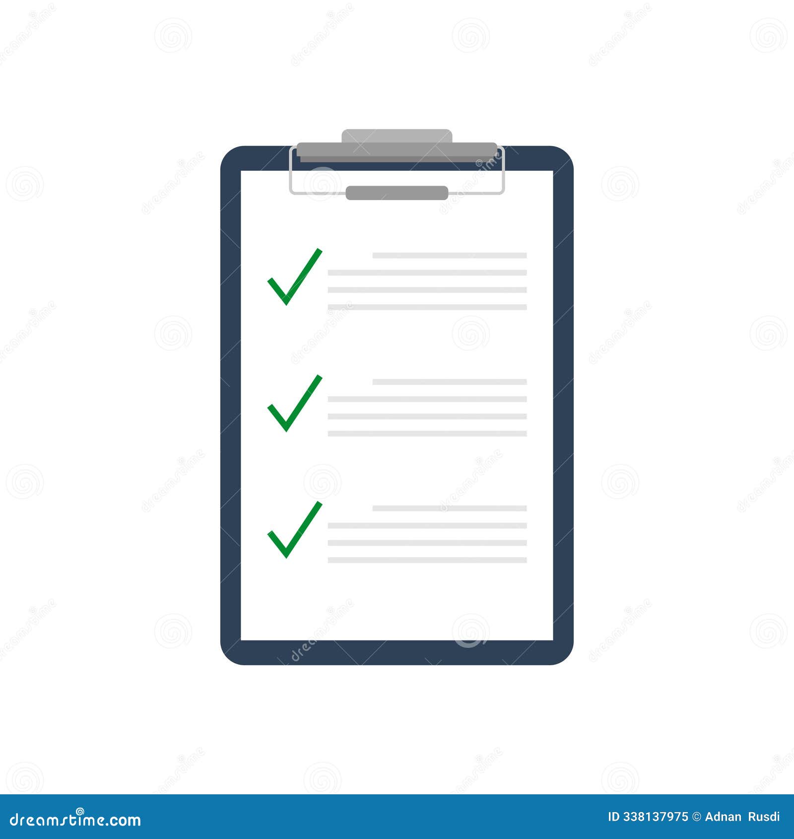 Clipboard with a Paper for Taking Notes, Writing, Planning. Top View of ...