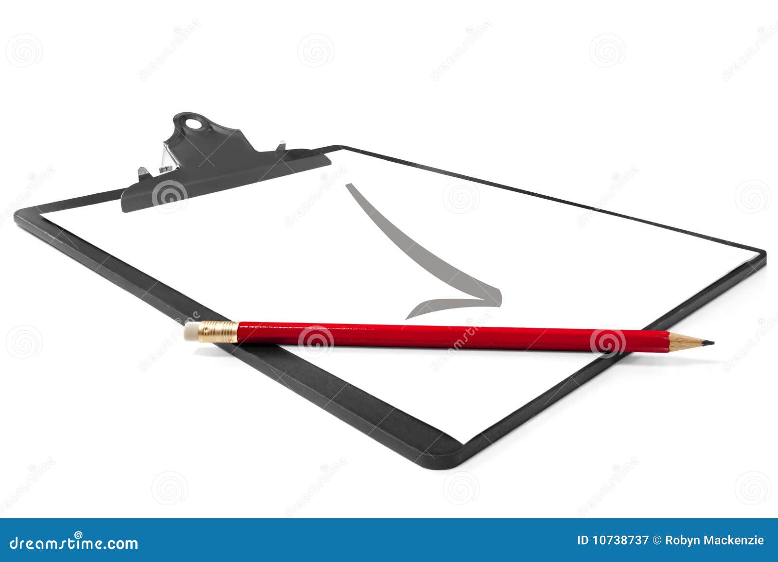 Clipboard with Pencil stock image. Image of copy, slanted - 10738737
