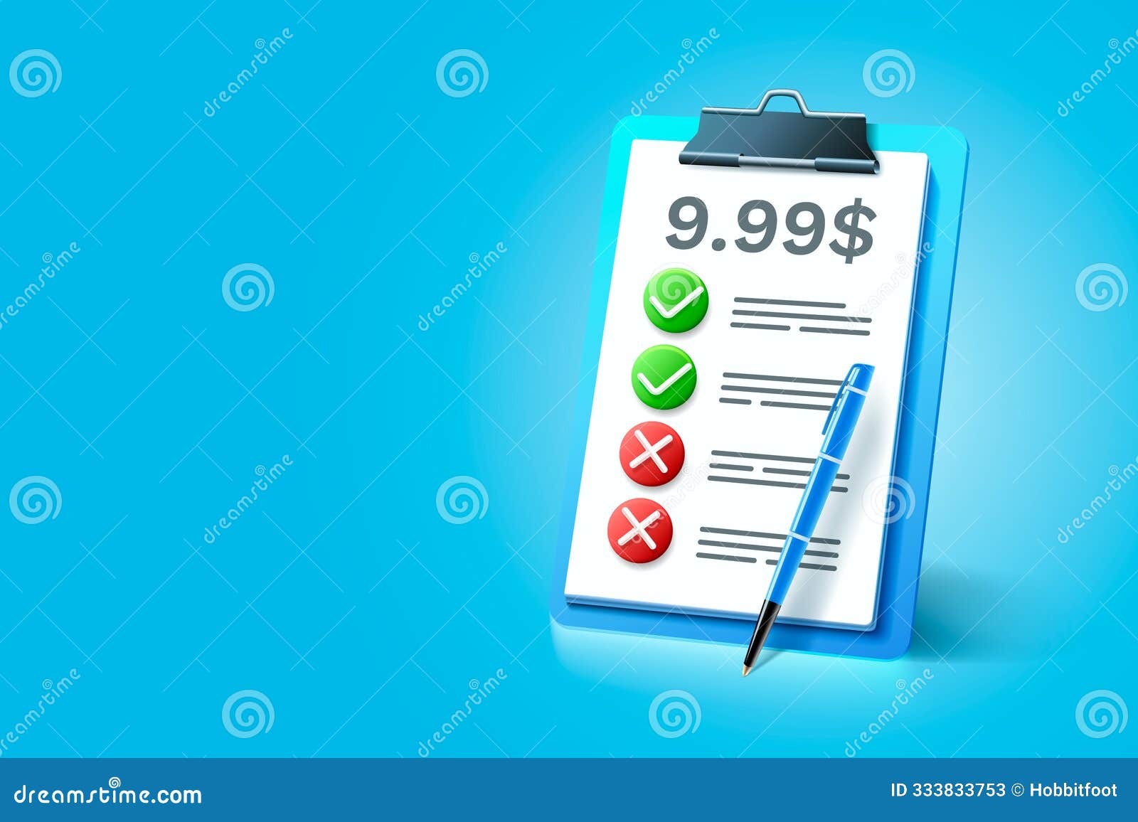 Clipboard Plan Check Mark Illustration Design | CartoonDealer.com #44372805