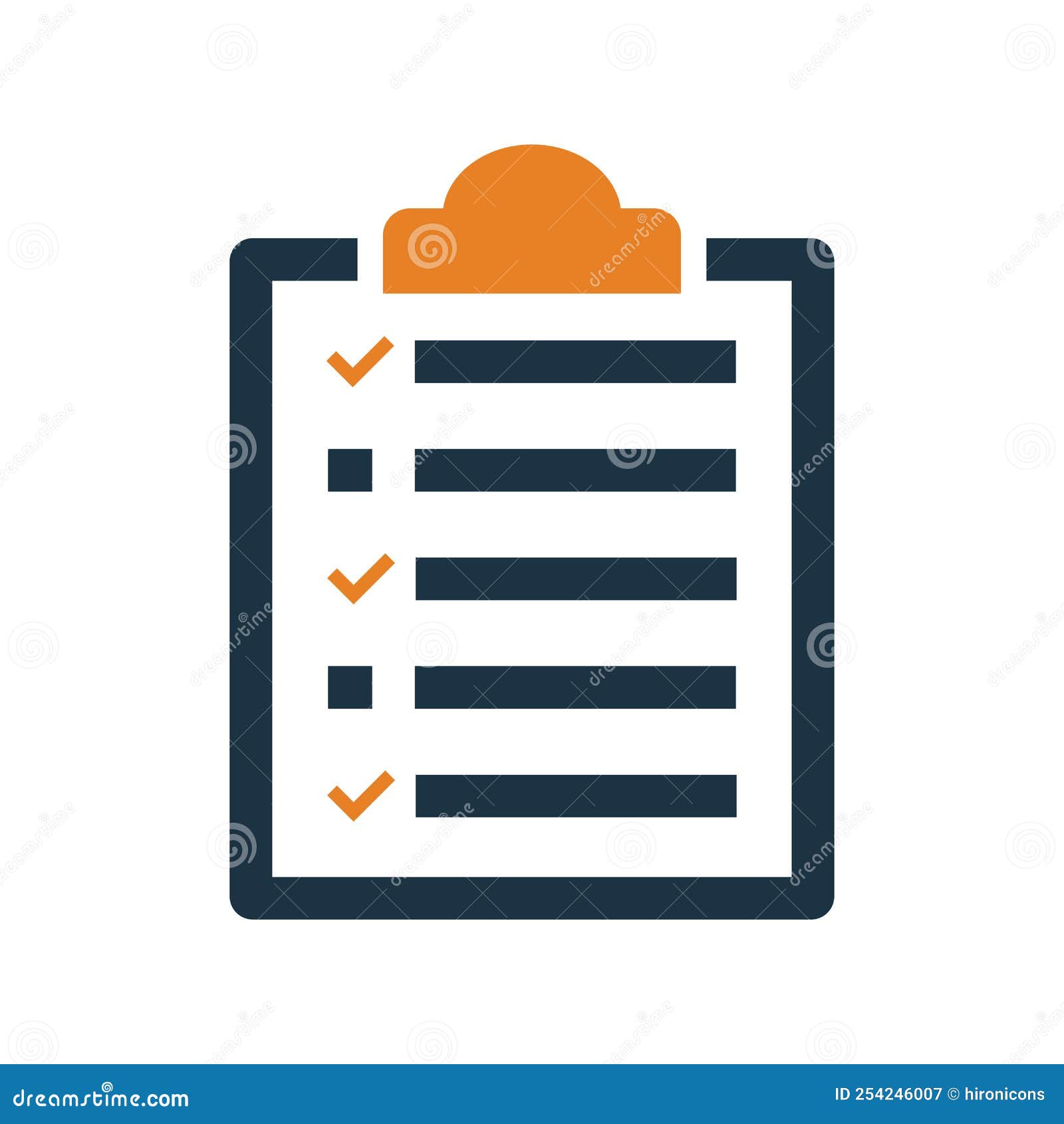 Clipboard, Points, Checklist Icon. Glyph Style Vector EPS Stock Vector ...