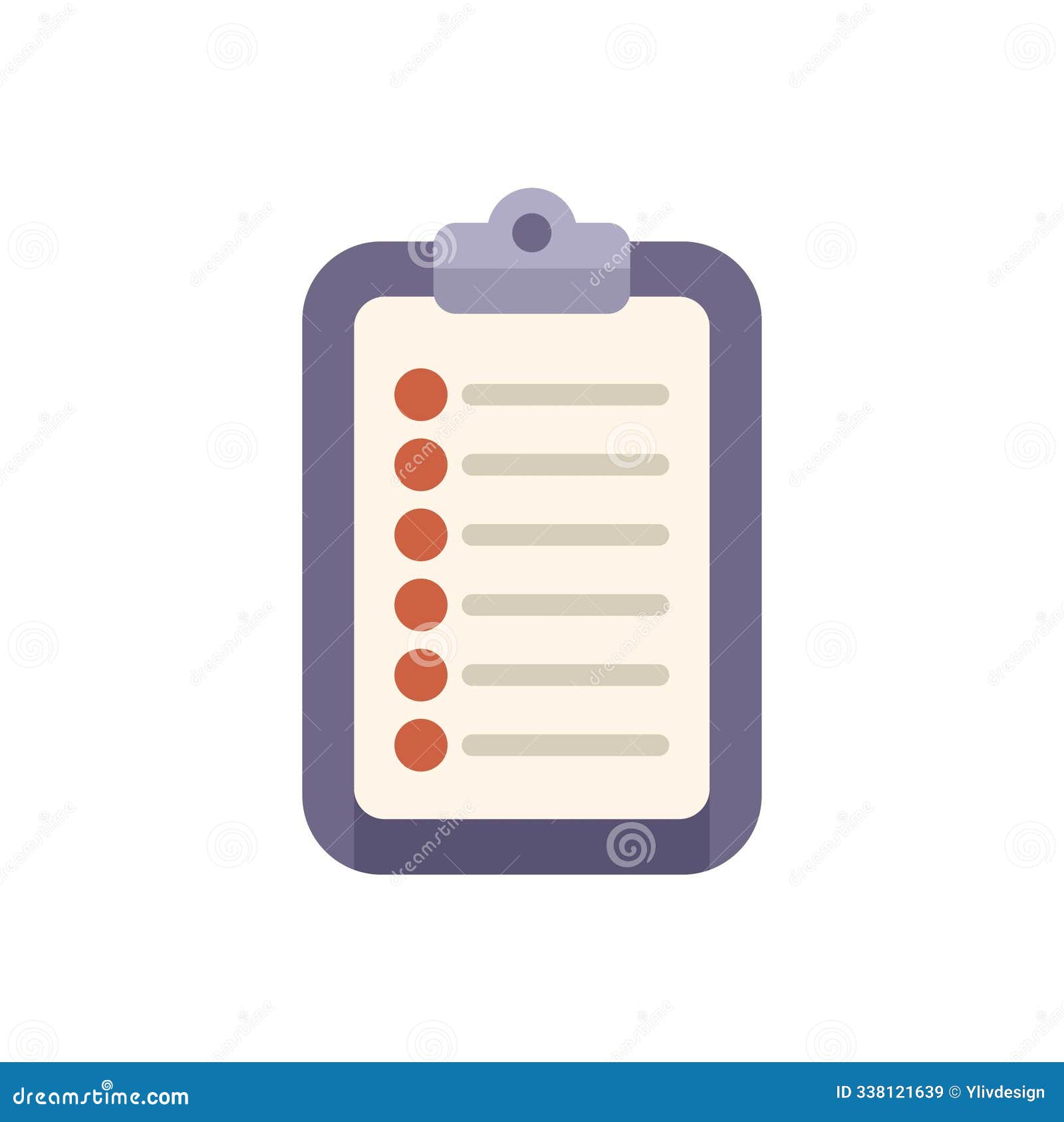 Clipboard Showing Blank Checklist with Red Check Marks for Tasks Stock ...