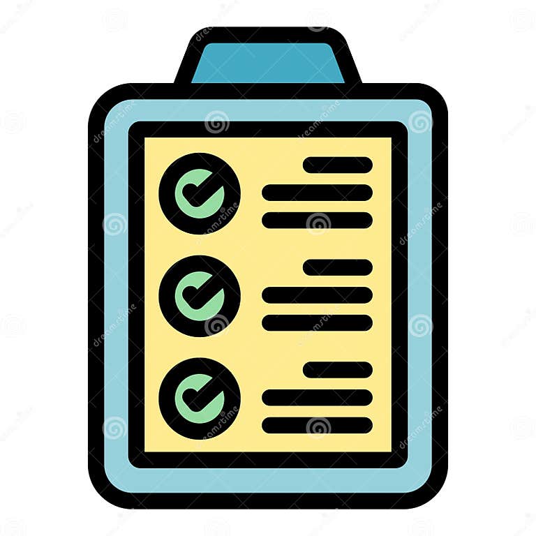 Clipboard Showing Checkmarked Items for Efficient Task Completion Stock Illustration ...