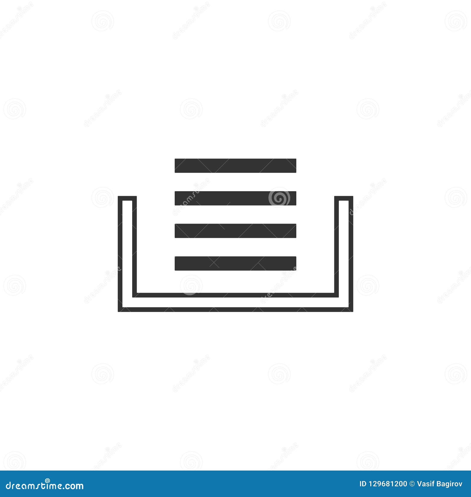 Clipboard, Stack Line Icon. Simple, Modern Flat Vector Illustration For ...