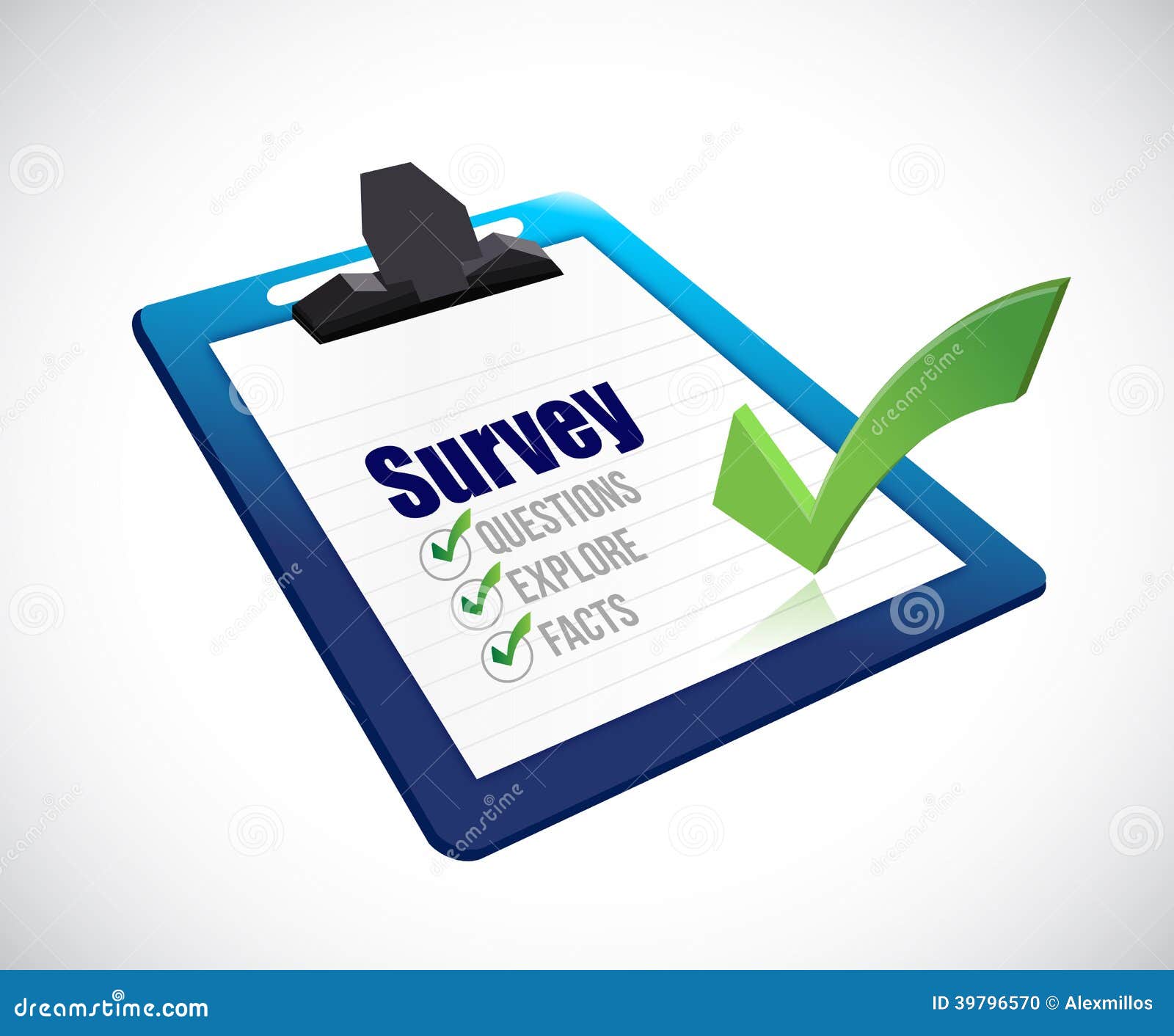 Clipboard Survey Illustration Design Stock Illustration - Illustration ...