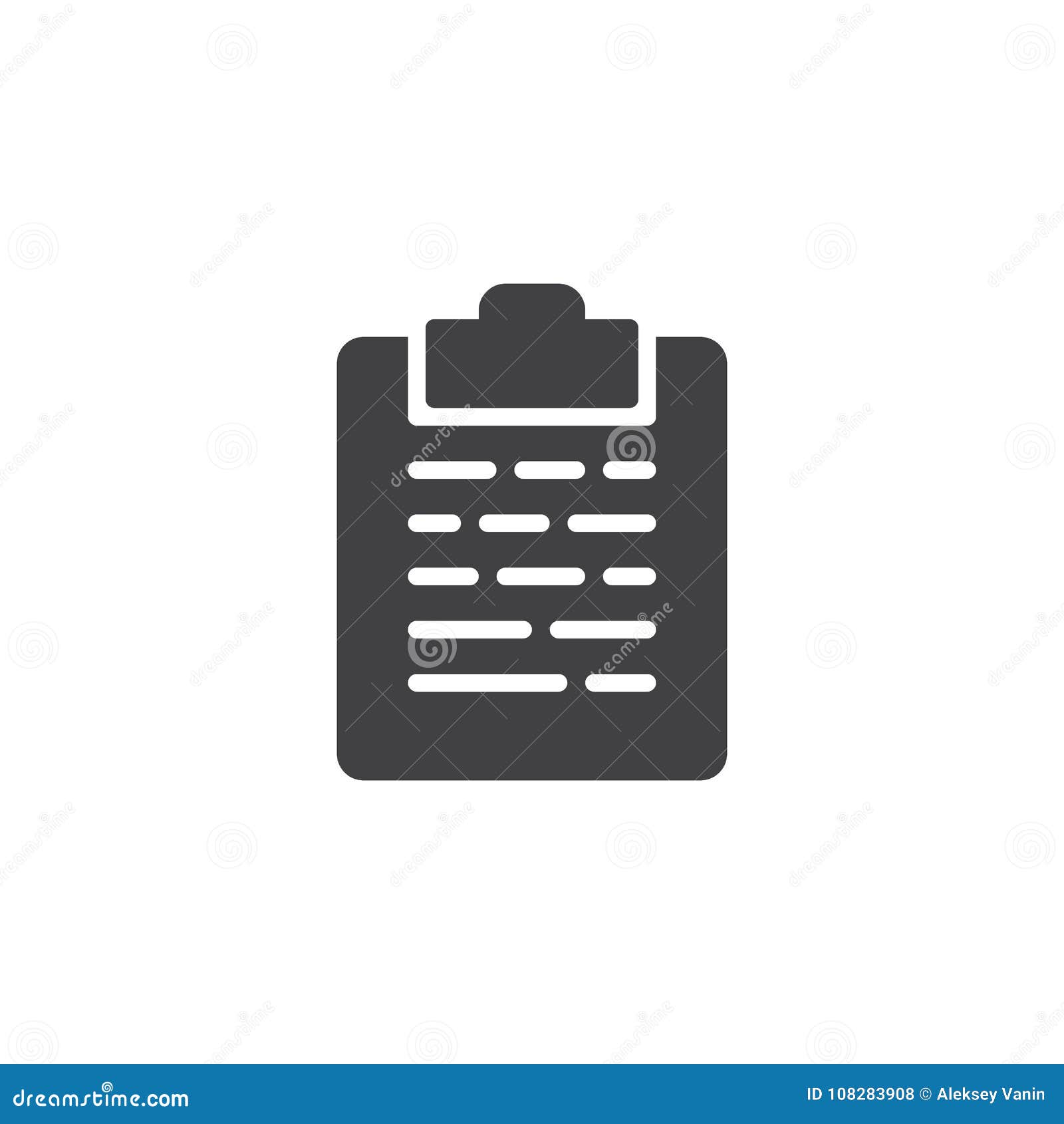 Clipboard and Task List Icon Vector Stock Vector - Illustration of ...