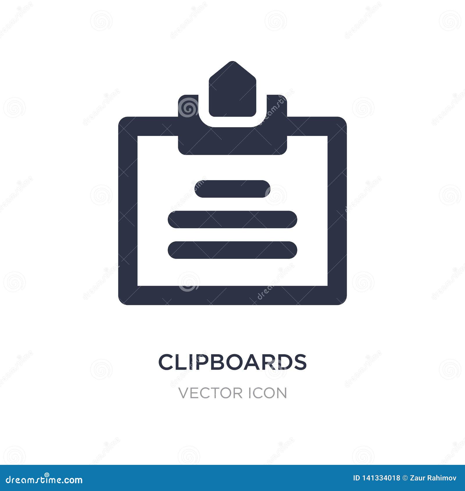 Clipboards Icon Vector Isolated On White Background, Clipboards Sign ...