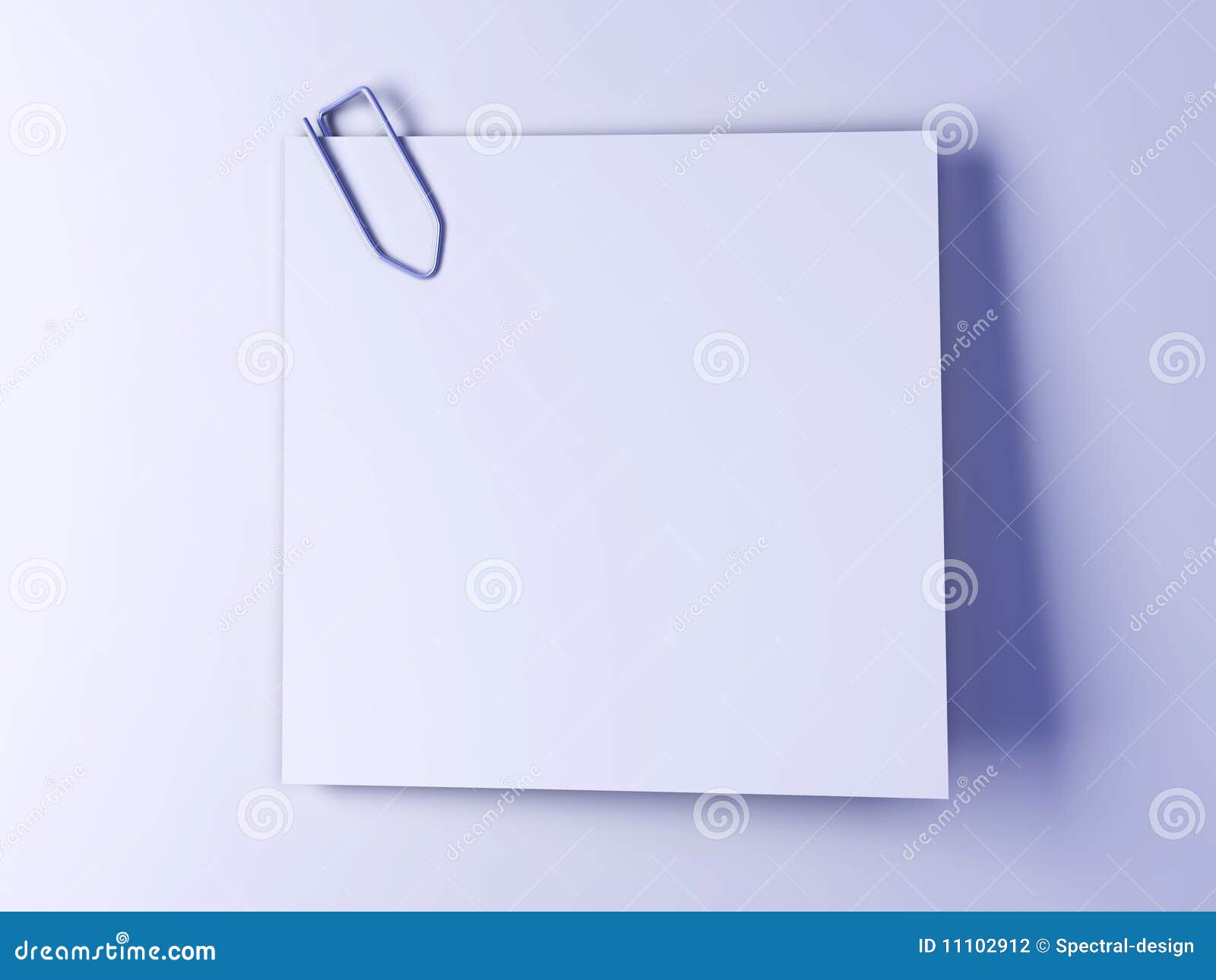 Clipped Paper Note stock illustration. Illustration of binder - 11102912