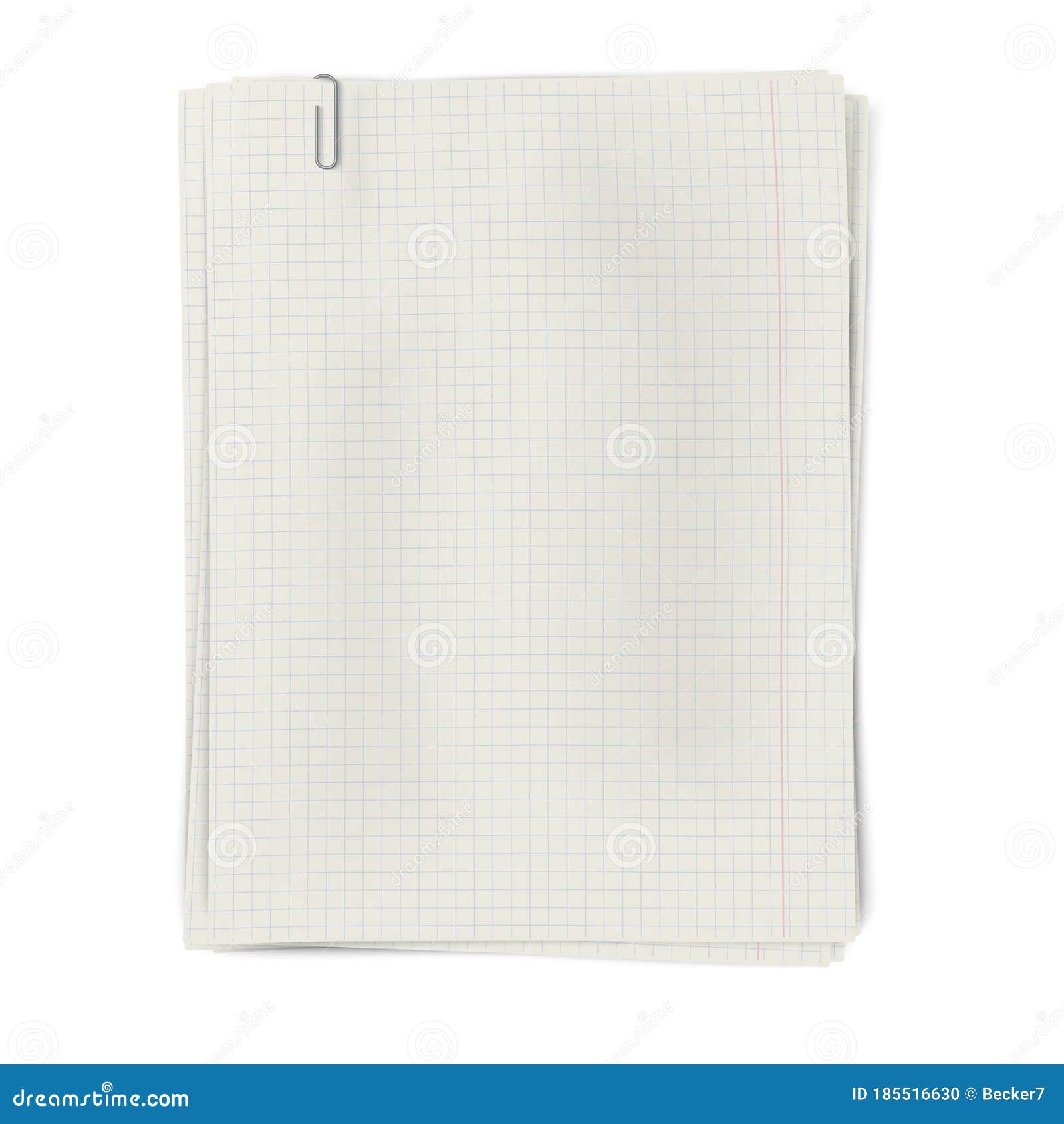 Clipped Sheets Of Sticky Note And A4 White Paper Cartoon Vector ...