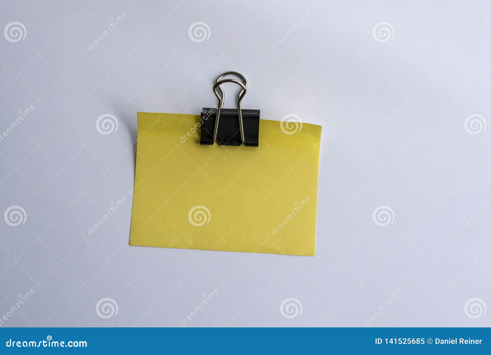 Clipped yellow note stock image. Image of notice, design - 141525685
