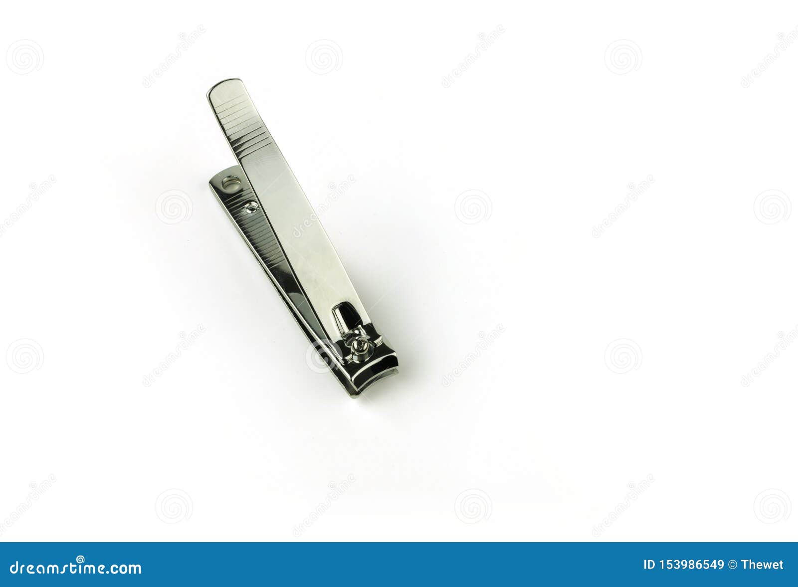 Clipper Cutting Nail on White Background Stock Image - Image of ...